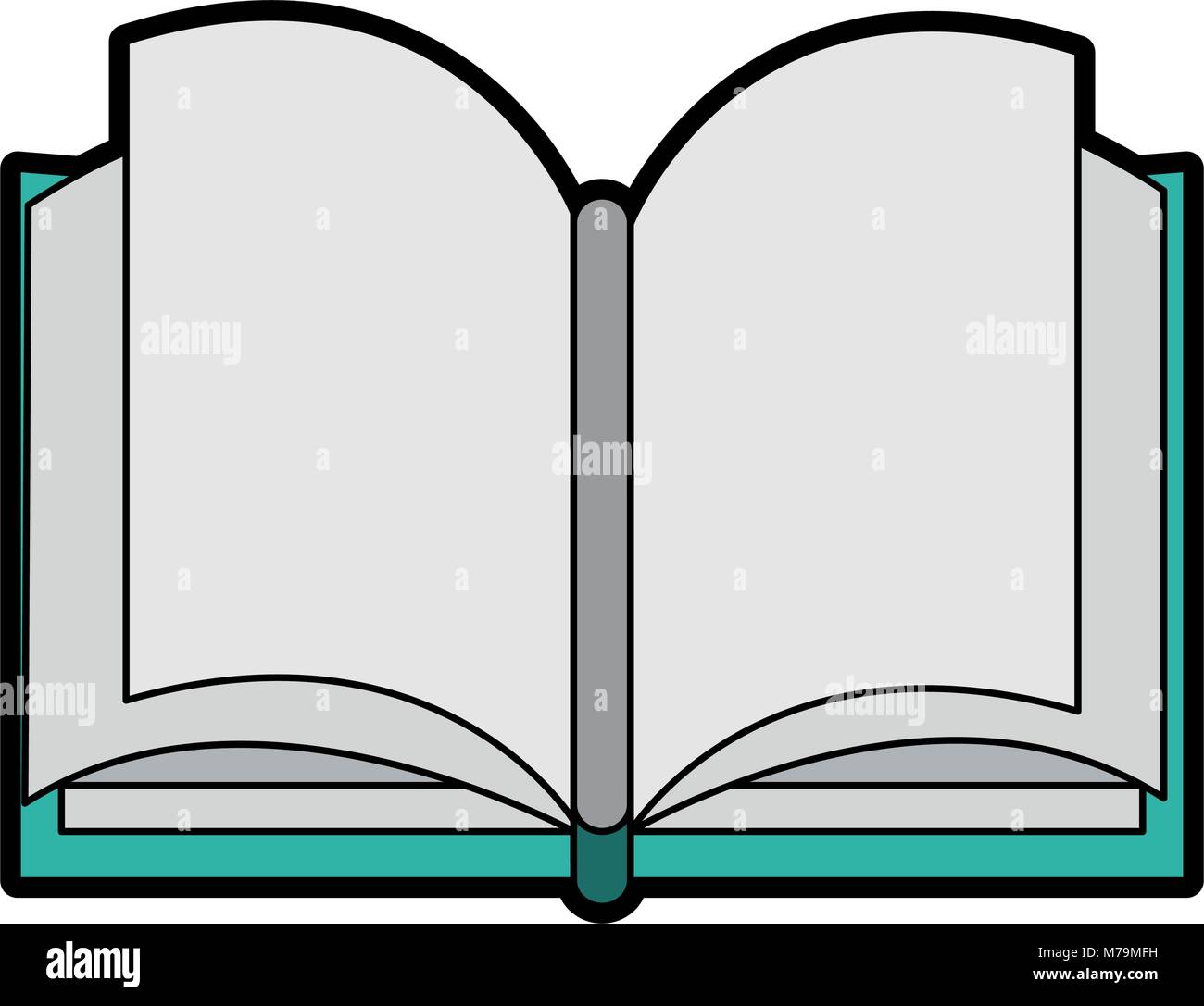 Book open symbol vector illustration graphic design Stock Vector Image ...