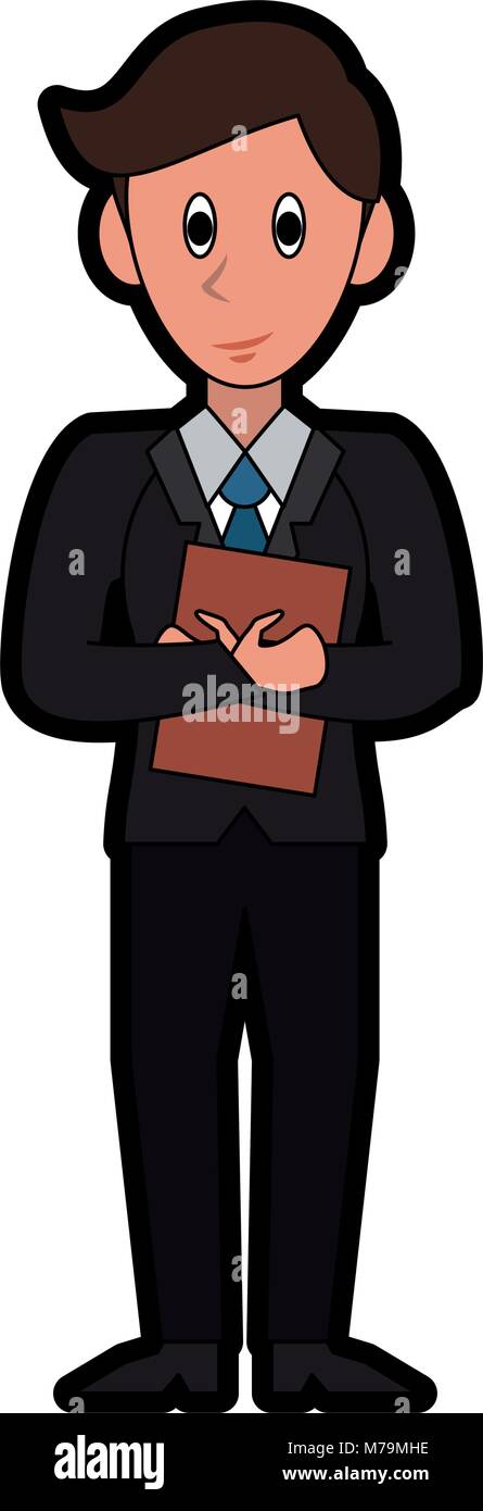 Businessman with suit cartoon Stock Vector Image & Art - Alamy