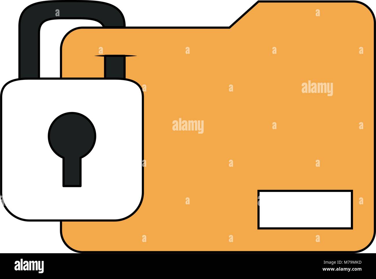 Security folder symbol Stock Vector Image & Art - Alamy