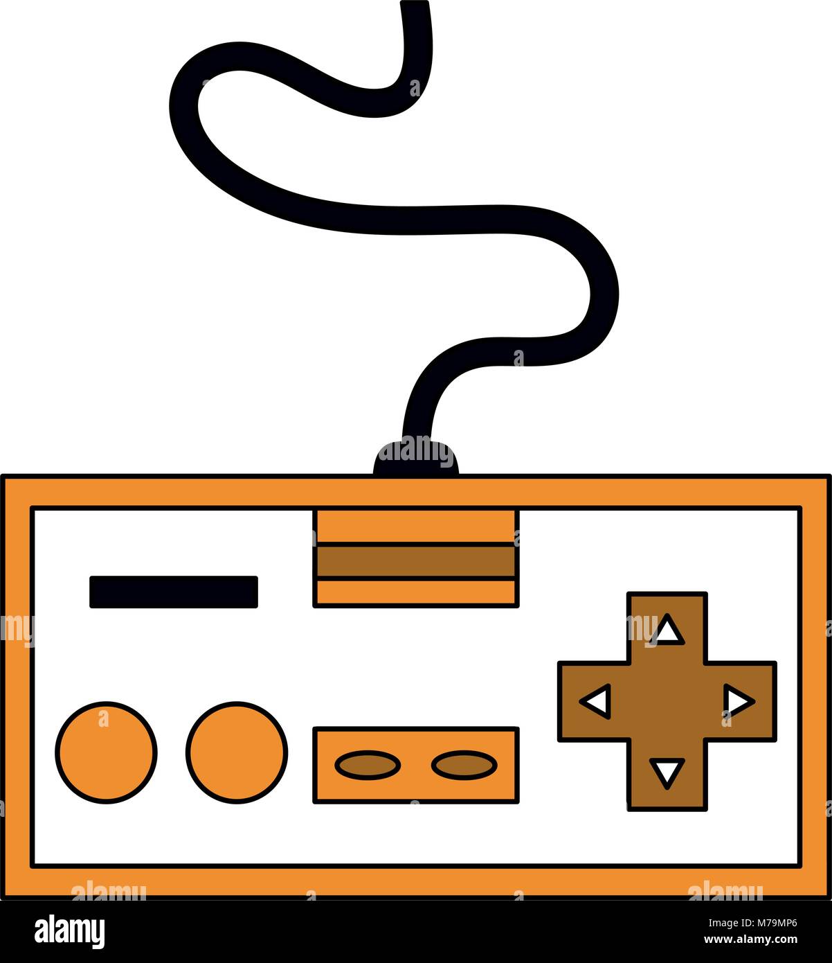 Retro gamepad symbol Stock Vector Image & Art - Alamy