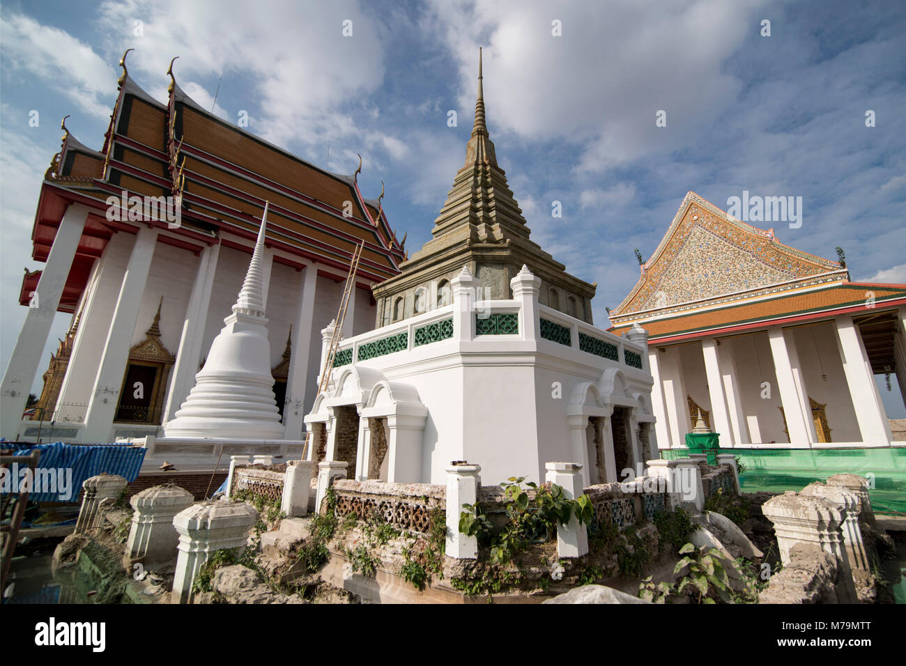 the Wat Kalayanamit in Wang Lang in Thonburi in the city of Bangkok in ...