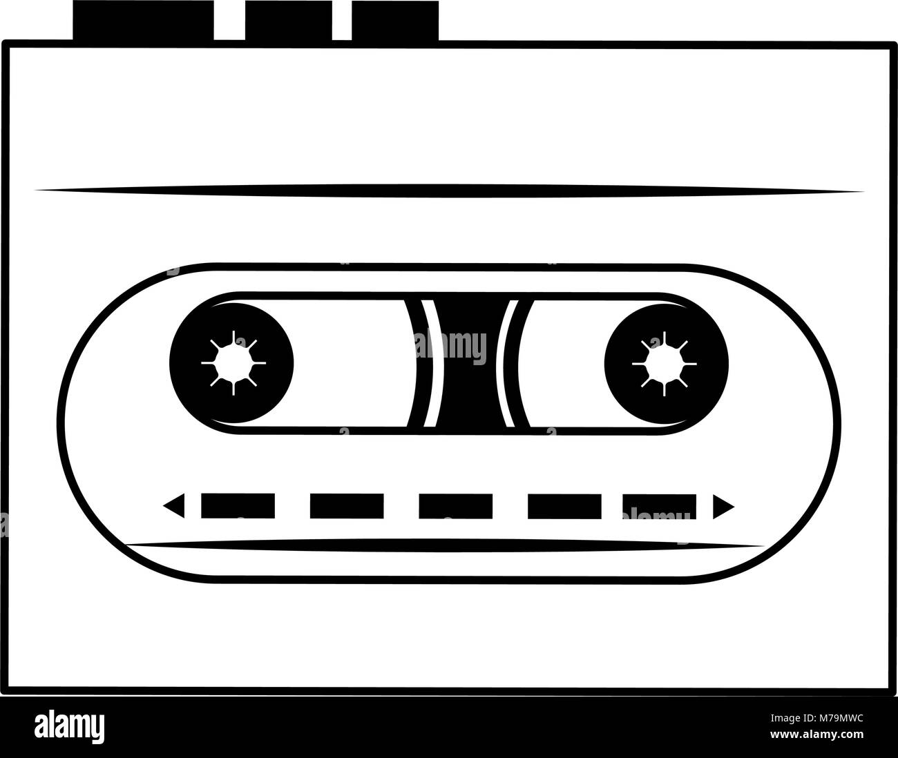 Music cassette symbol Stock Vector Image & Art - Alamy