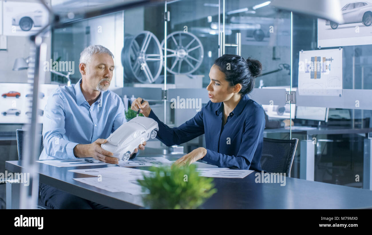 Experienced Automotive Designer and Female Engineer Works with a ...