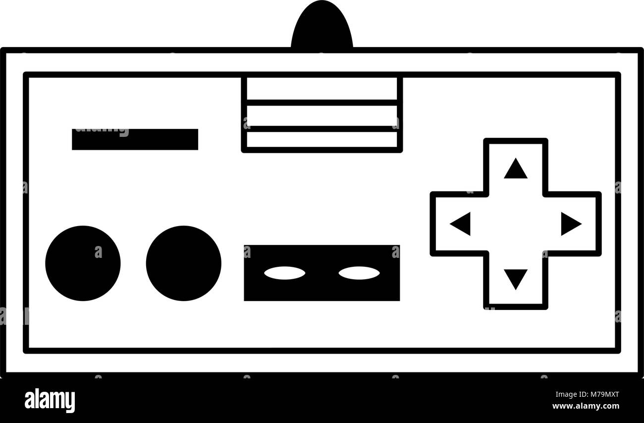 Retro gamepad symbol Stock Vector Image & Art - Alamy
