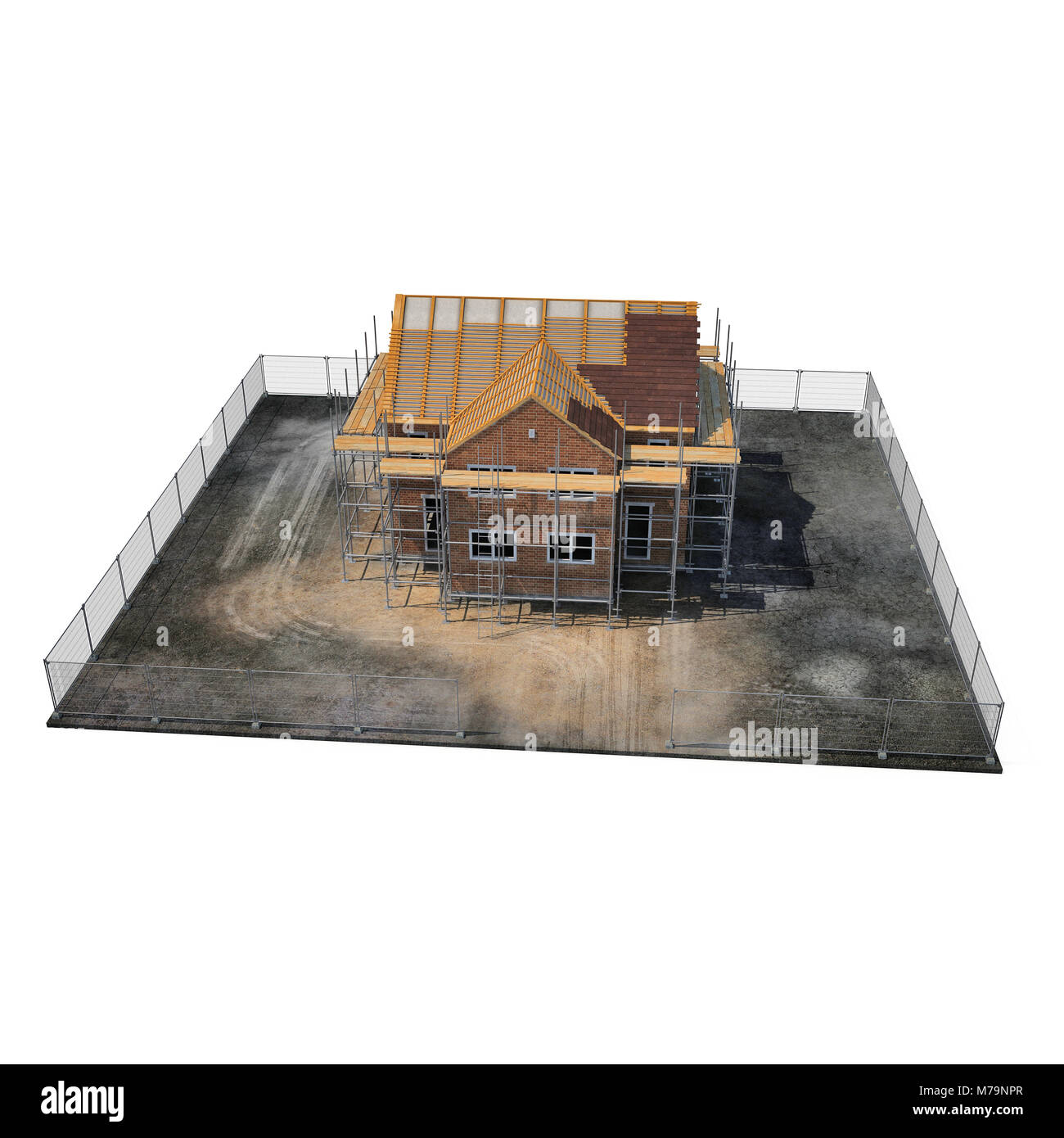 Building being built Cut Out Stock Images & Pictures - Alamy