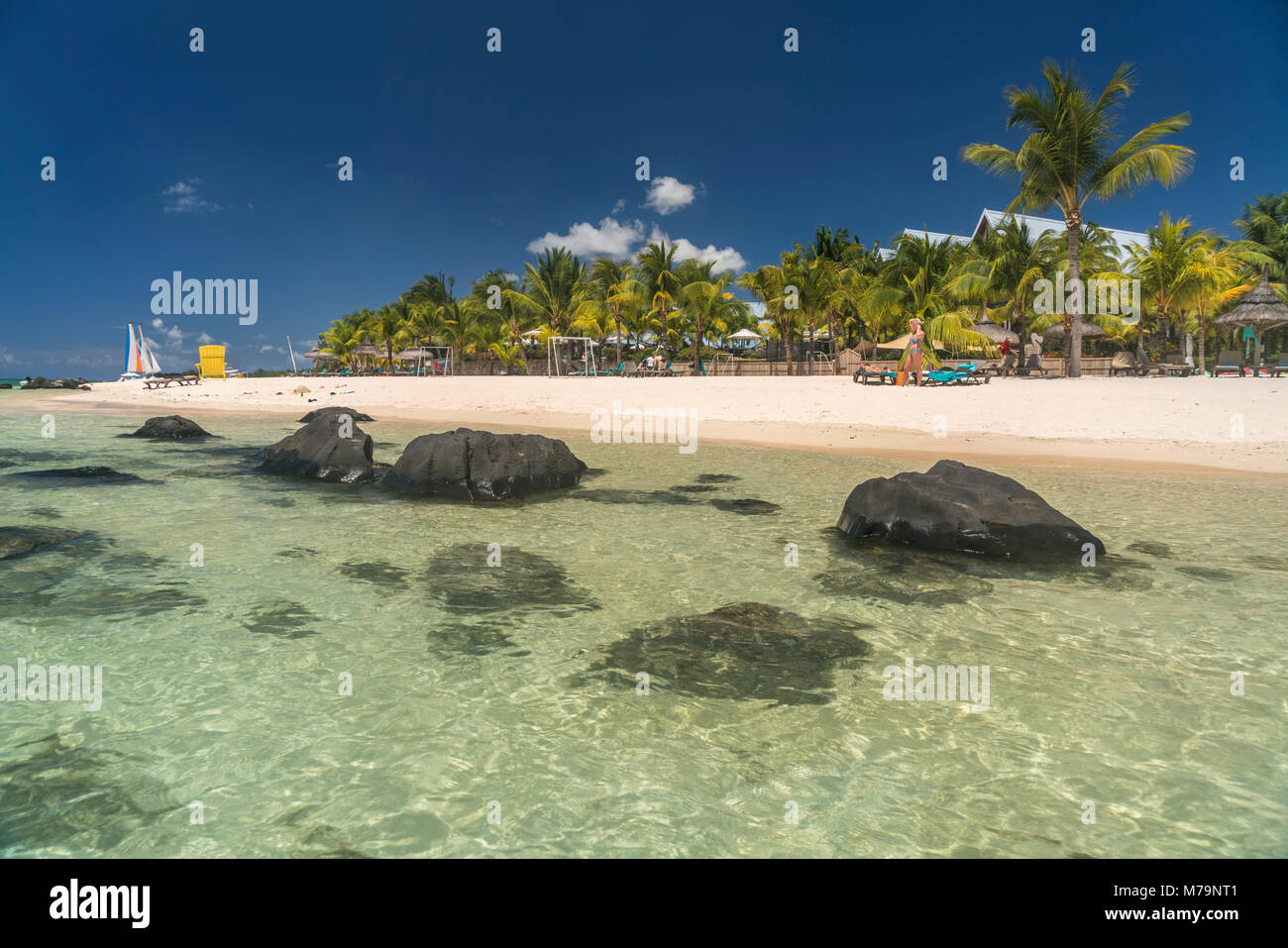 Traumstrand an der Bucht von Turtle Bay, Mauritius, Afrika, | Dream ...