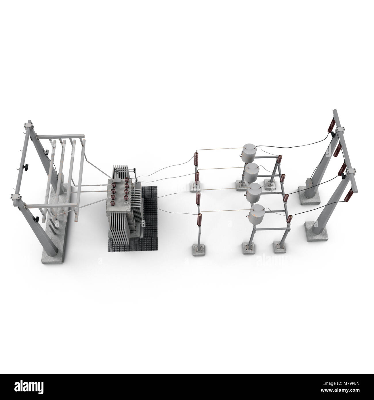 Insulator substation Cut Out Stock Images & Pictures - Alamy