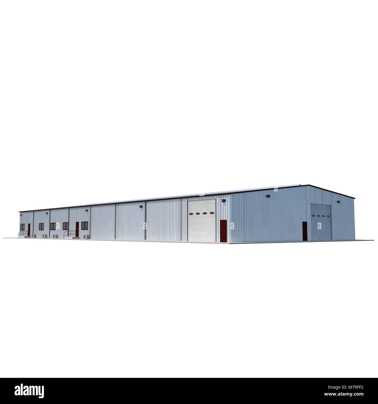 Modern warehouse exterior Cut Out Stock Images & Pictures - Alamy