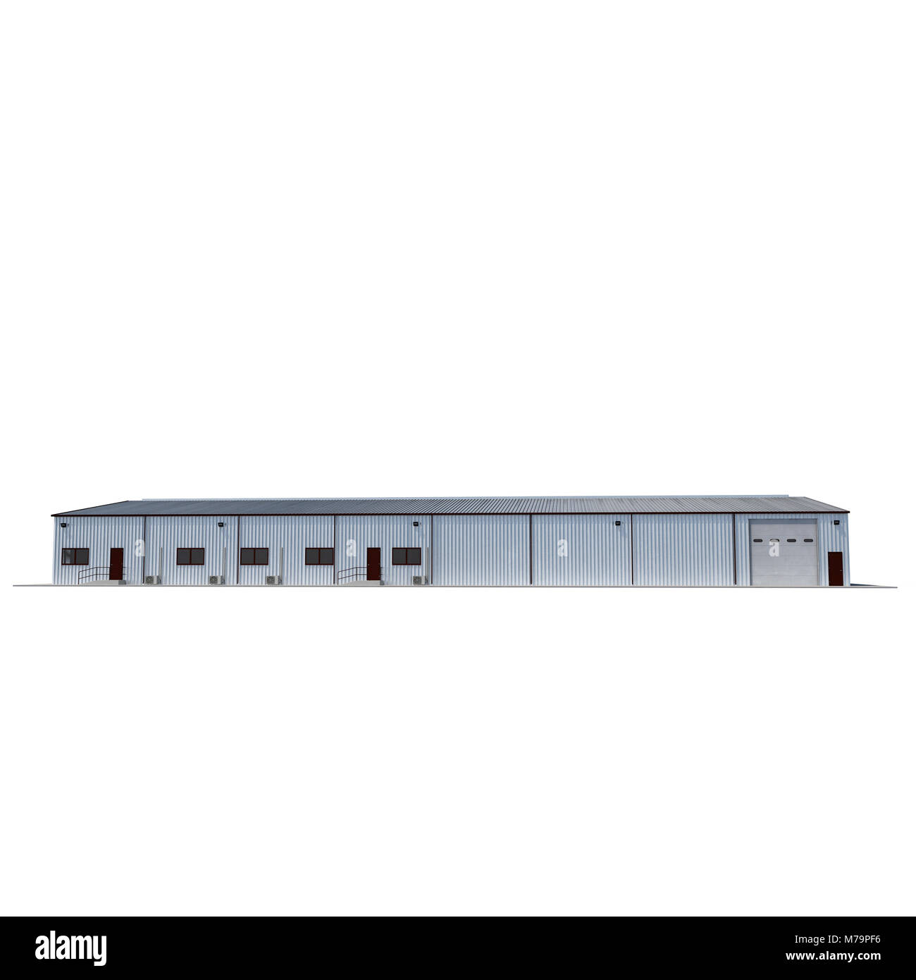 Modern warehouse exterior Cut Out Stock Images & Pictures - Alamy