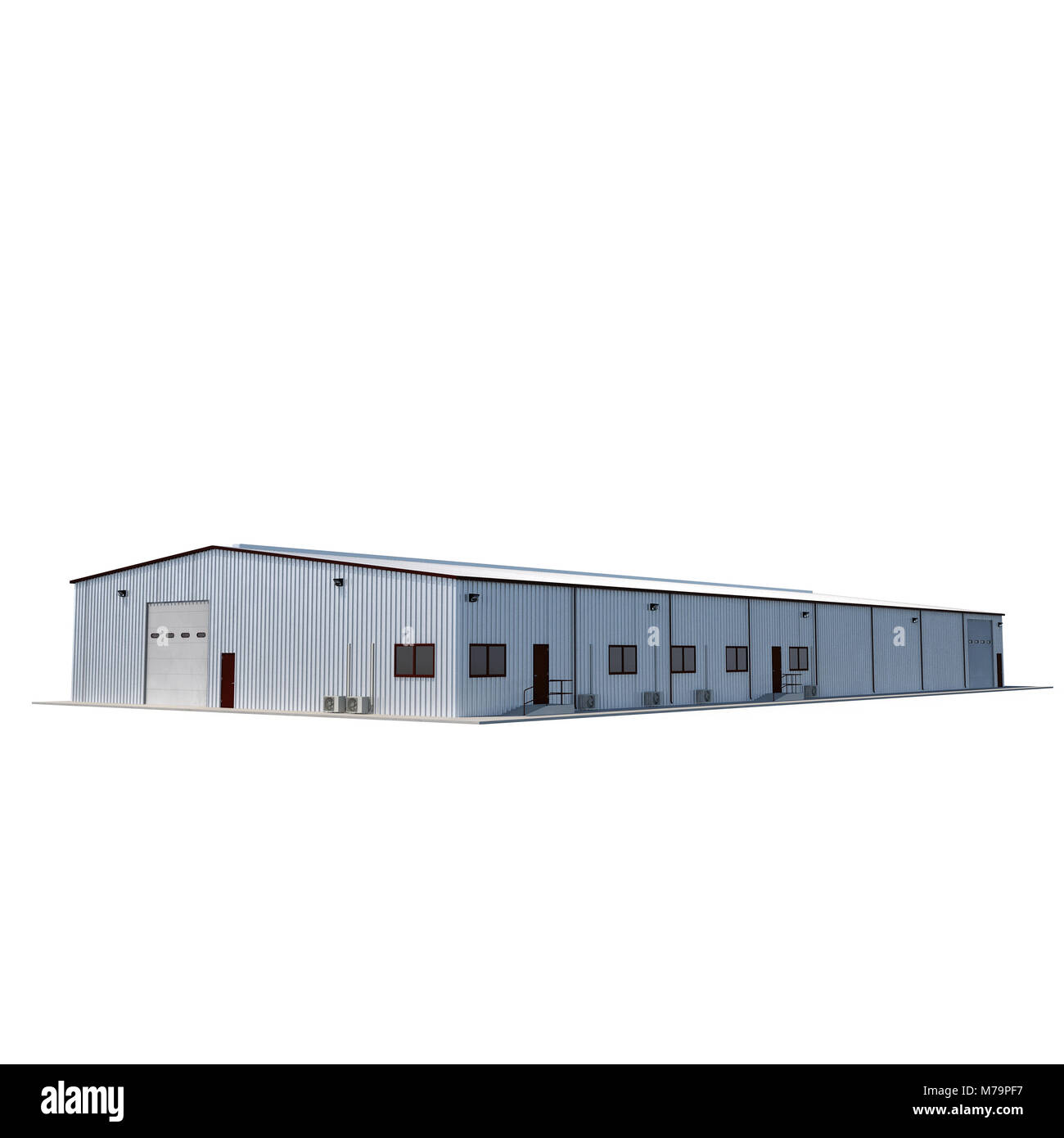 Modern warehouse exterior Cut Out Stock Images & Pictures - Alamy