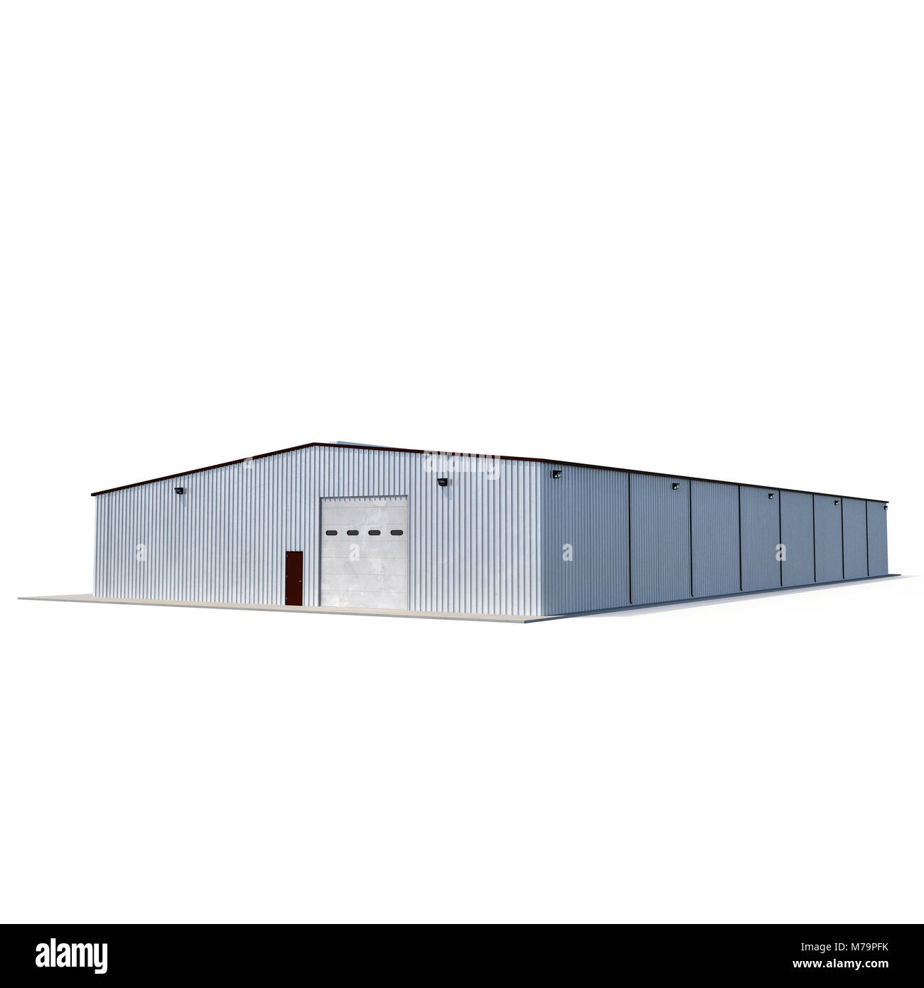 Industrial warehouse exterior dock Cut Out Stock Images & Pictures - Alamy