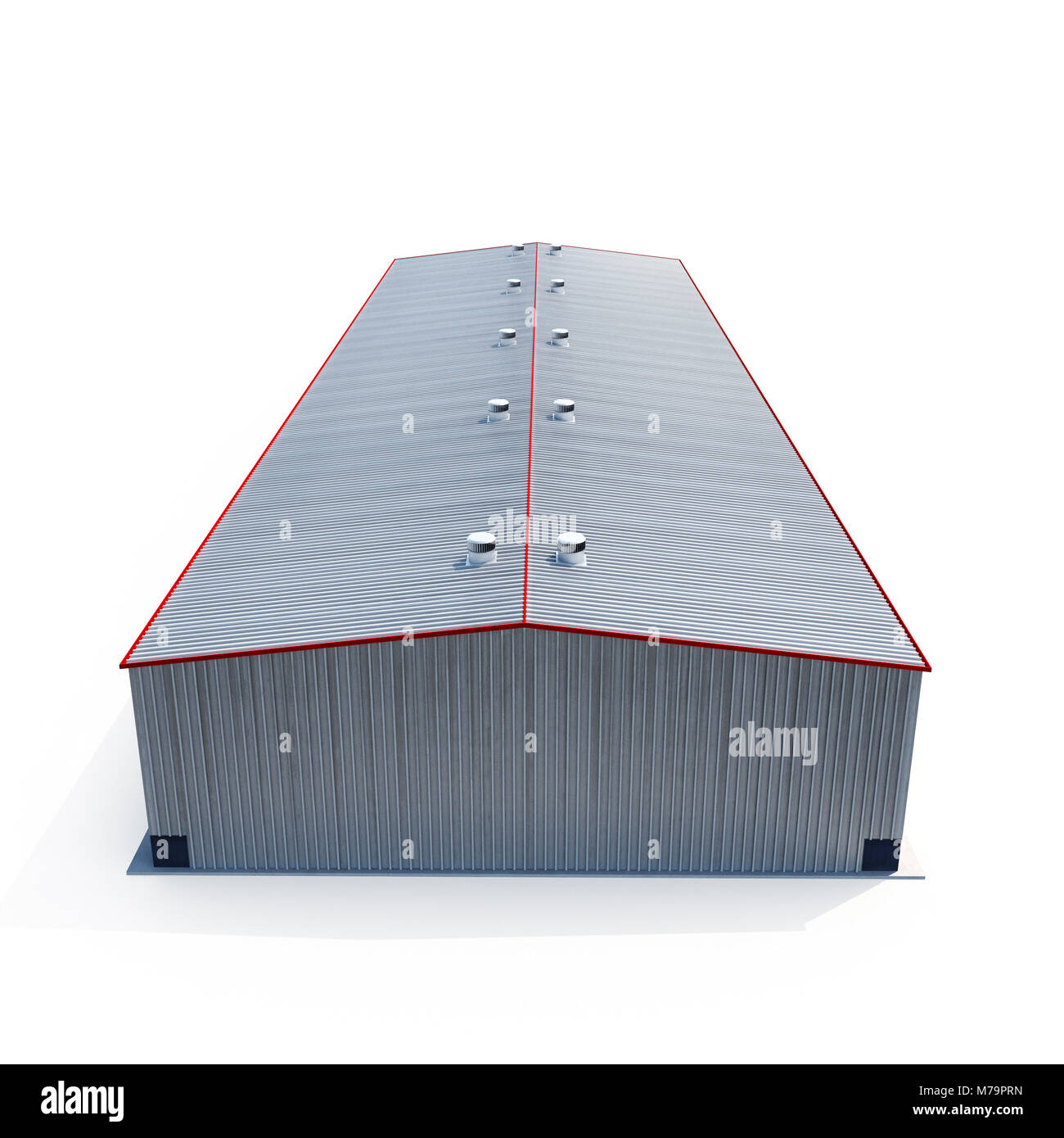 Industrial warehouse exterior dock Cut Out Stock Images & Pictures - Alamy