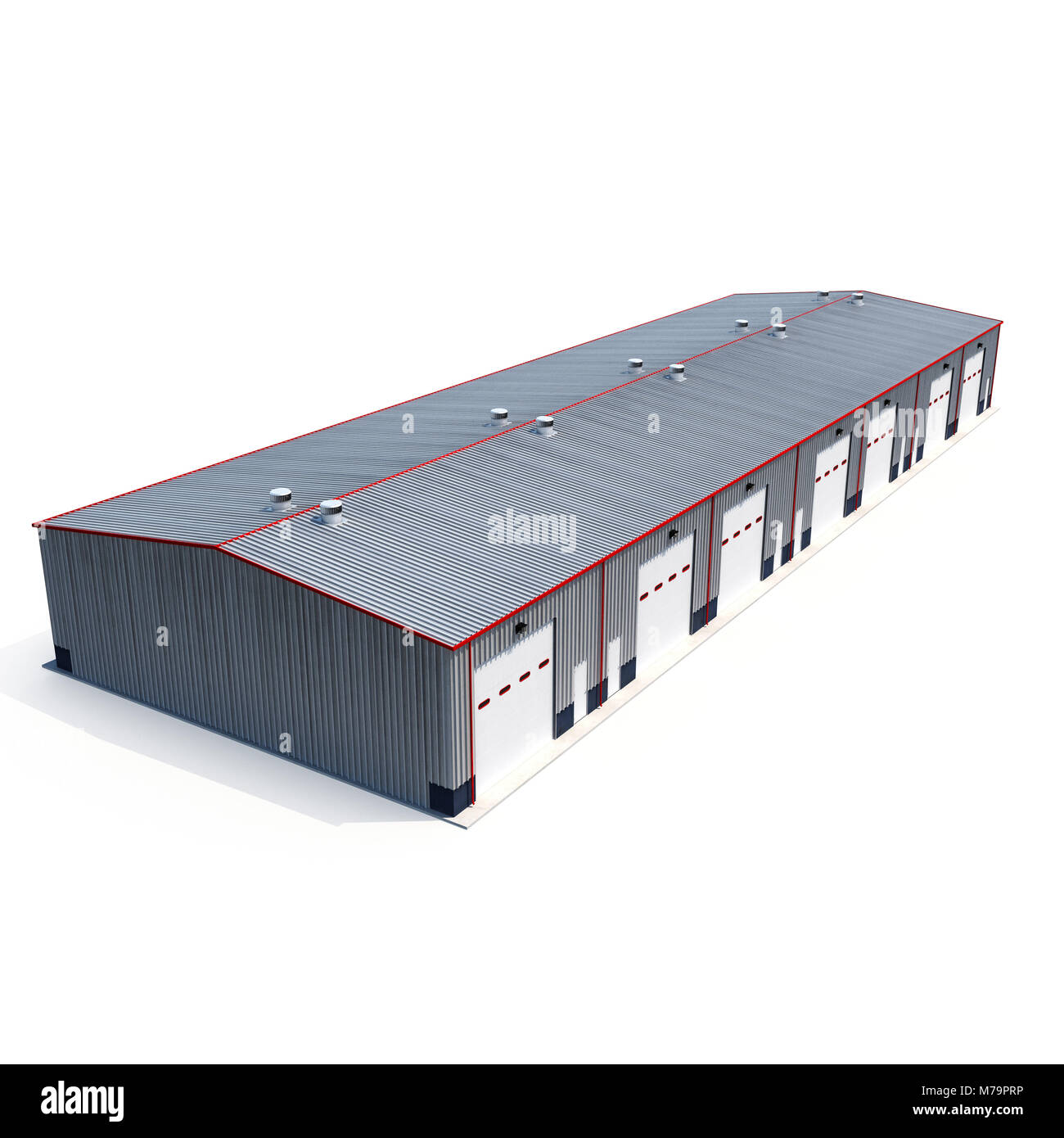 Warehouse exterior loading dock Cut Out Stock Images & Pictures - Alamy