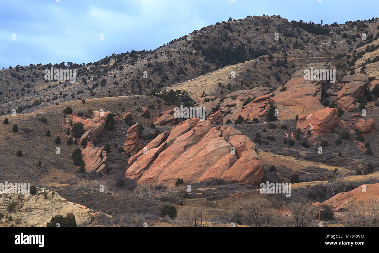 Red rocks mountain park hi-res stock photography and images - Alamy
