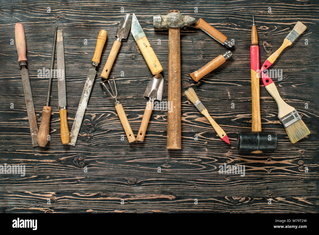 Letter made tools hi-res stock photography and images - Alamy