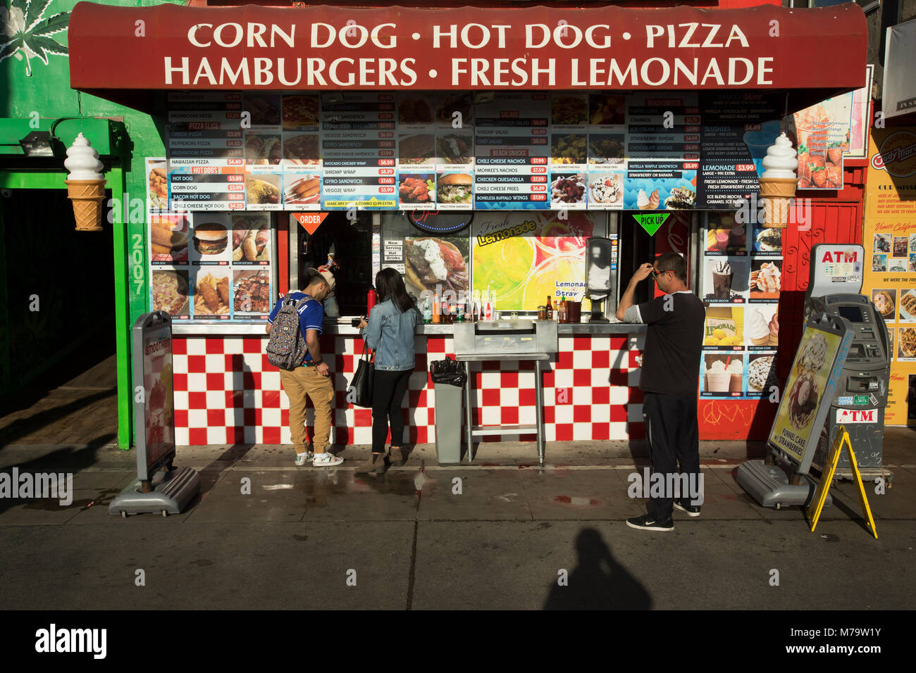 Venice beach food stand hi-res stock photography and images - Alamy