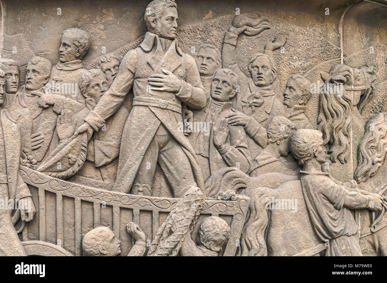 human figures carved in stone Stock Photo - Alamy
