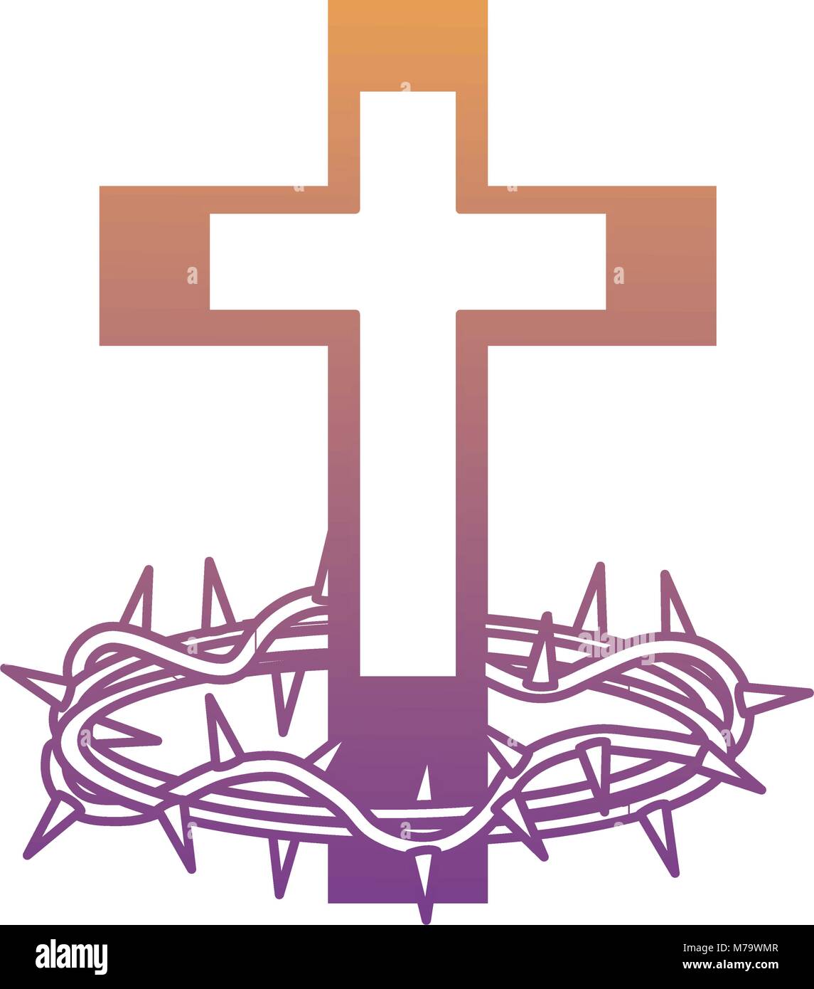 Cross And Crown Of Thorns Background