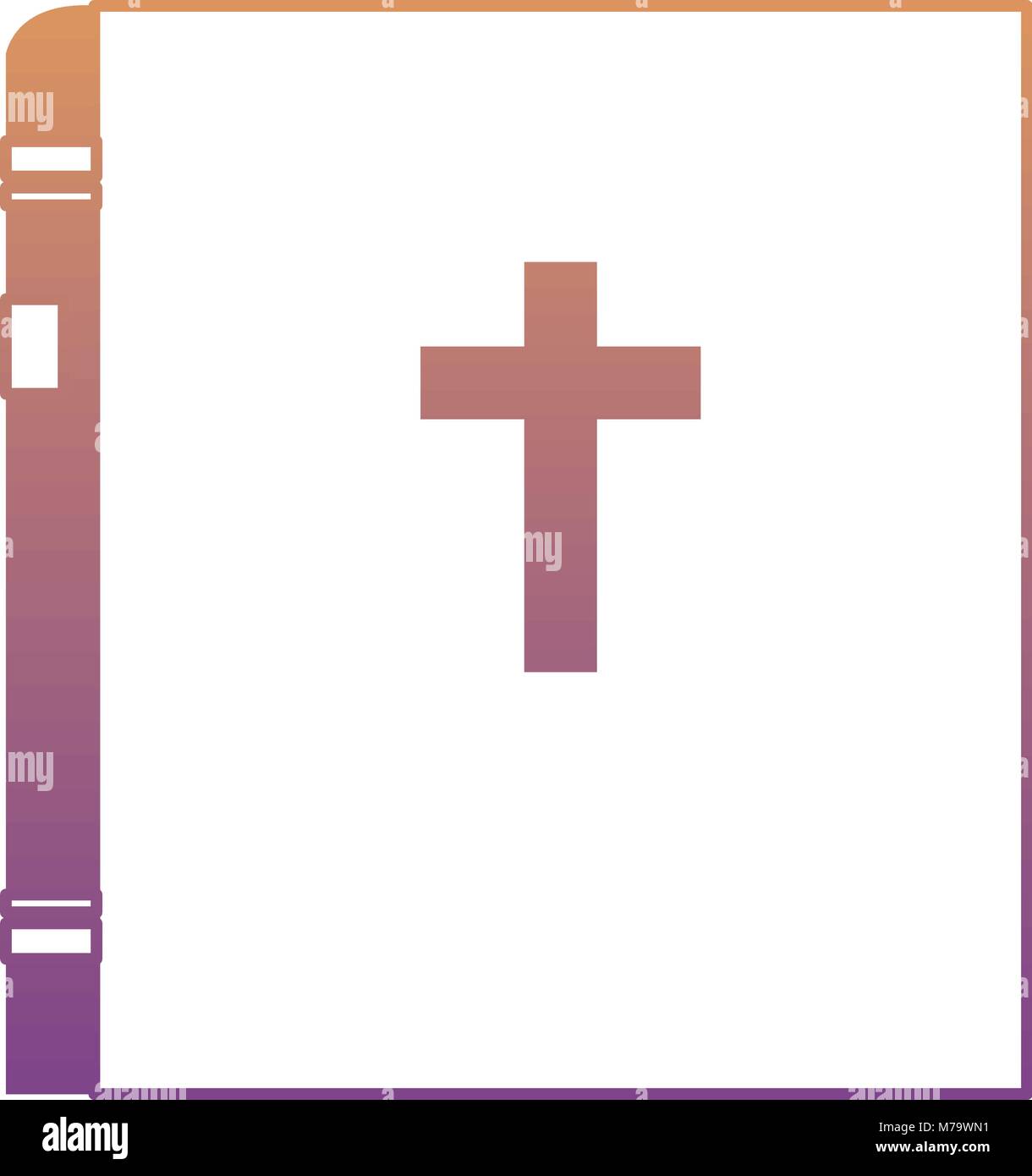 bible icon over white background, vector illutration Stock Vector Image ...