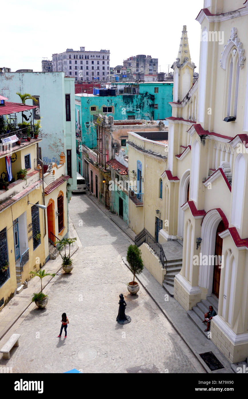 Cityscape of downtown, Havana, Cuba Stock Photo - Alamy