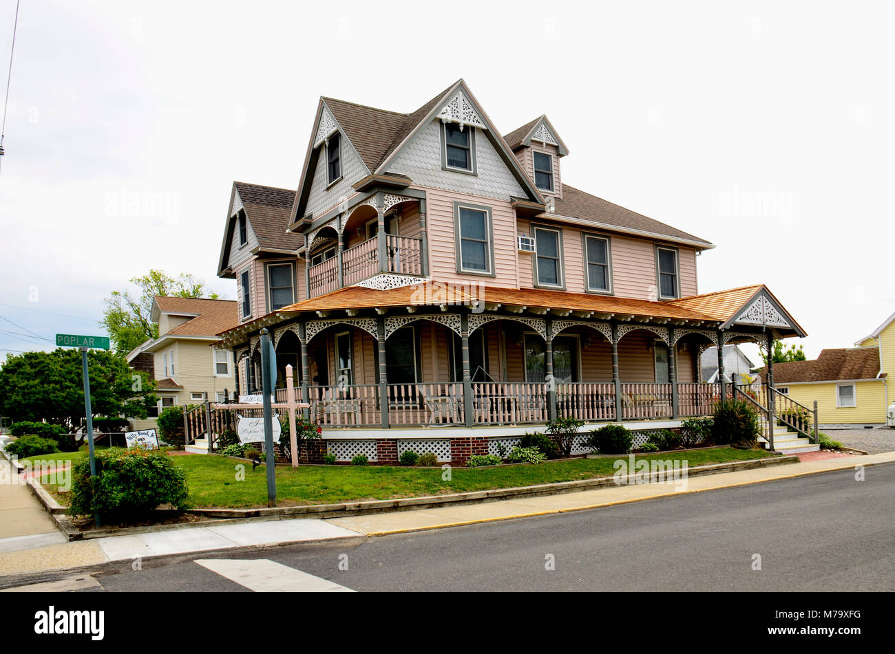 A Victorian style house very well preserved here in a small town in ...