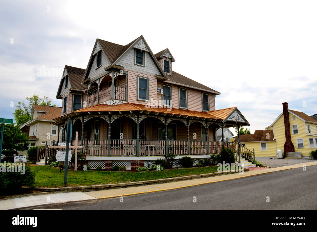 A Victorian style house very well preserved here in a small town in ...