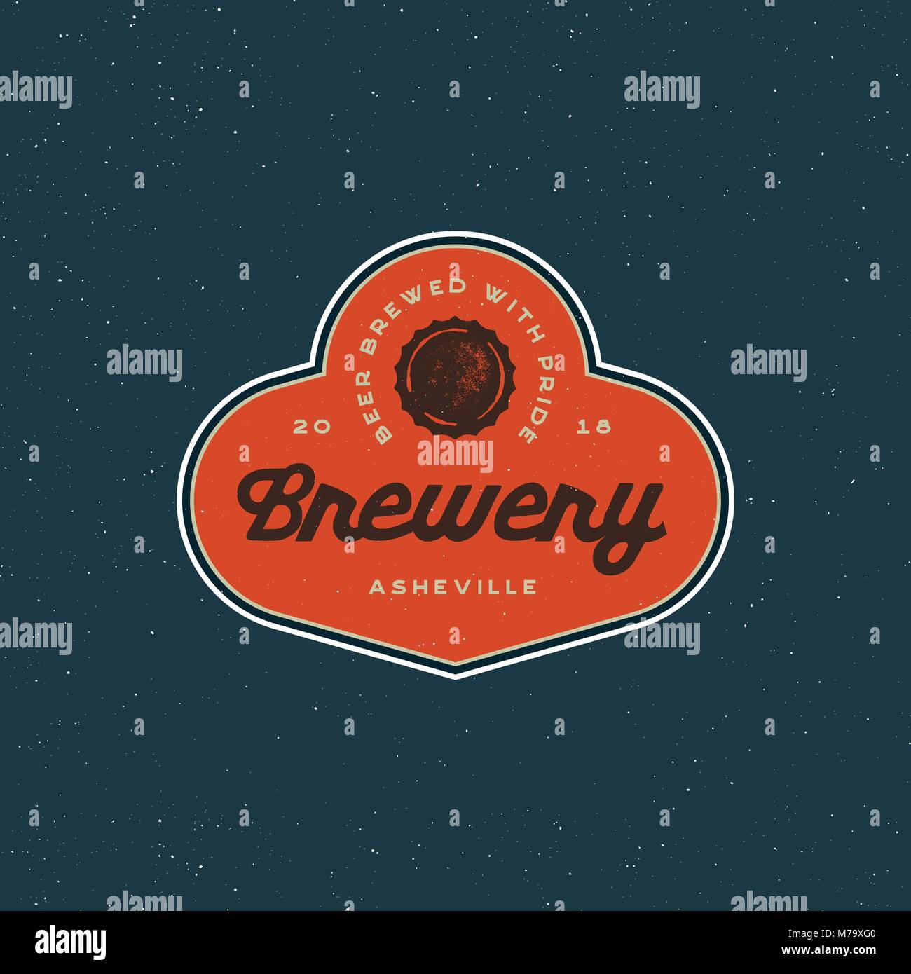 Retro beverage logo hi-res stock photography and images - Alamy