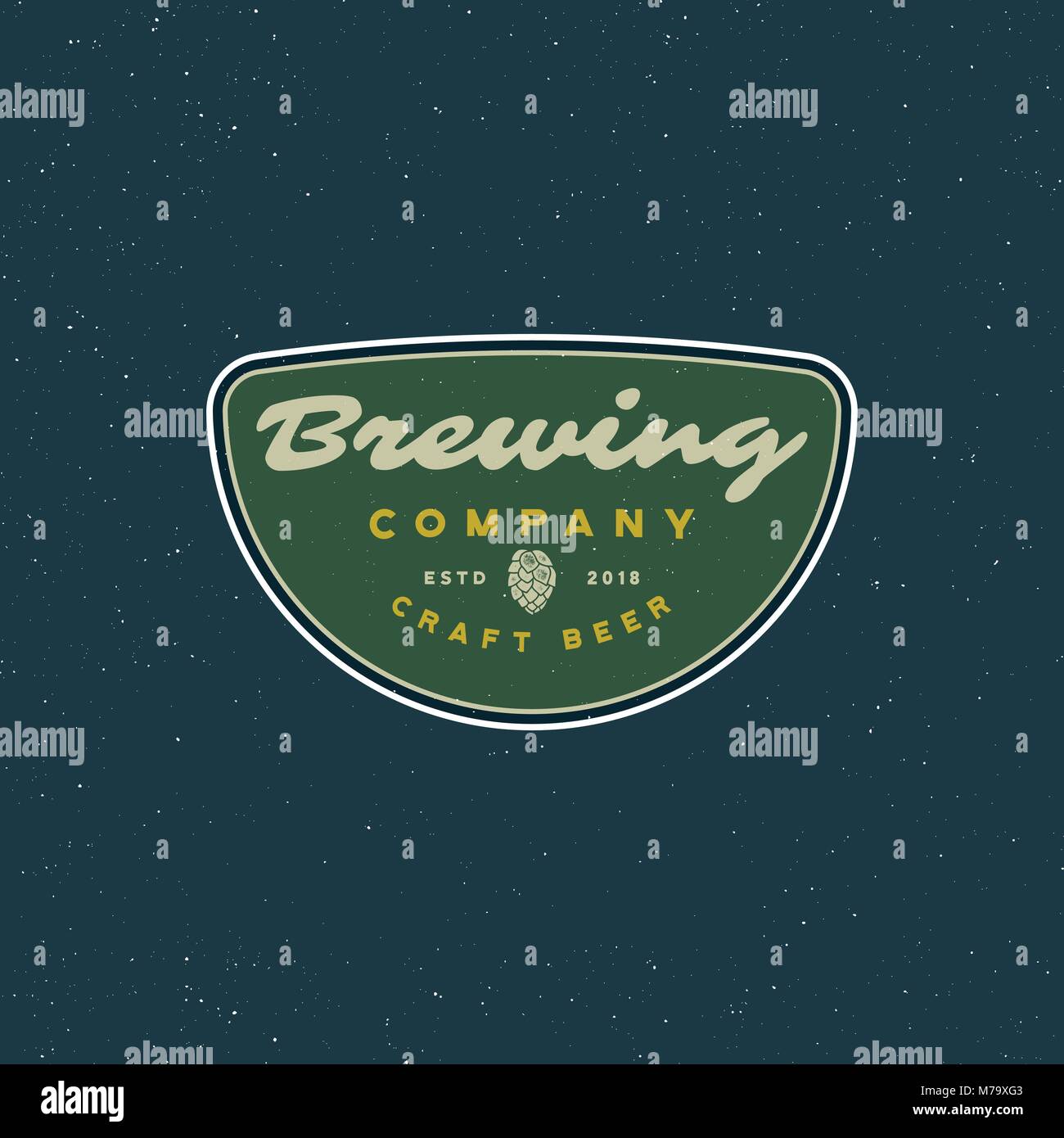 Brewery company emblem Stock Vector Images - Alamy
