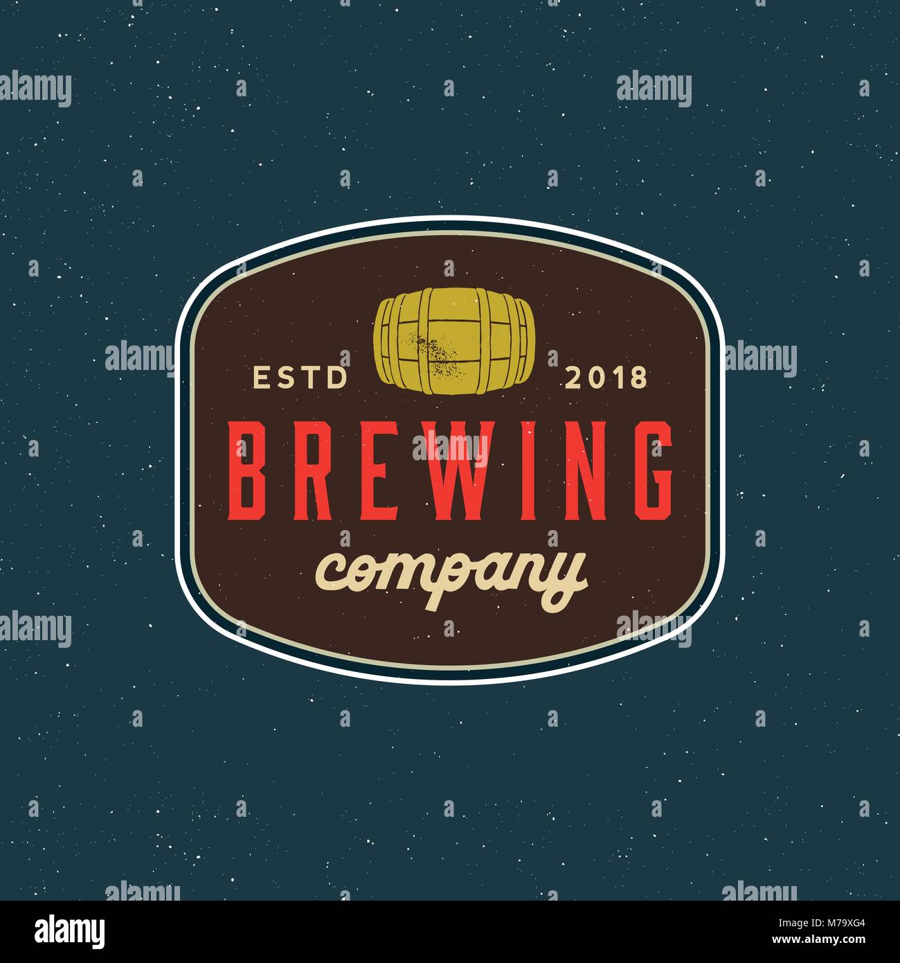 Retro beverage logo hi-res stock photography and images - Alamy