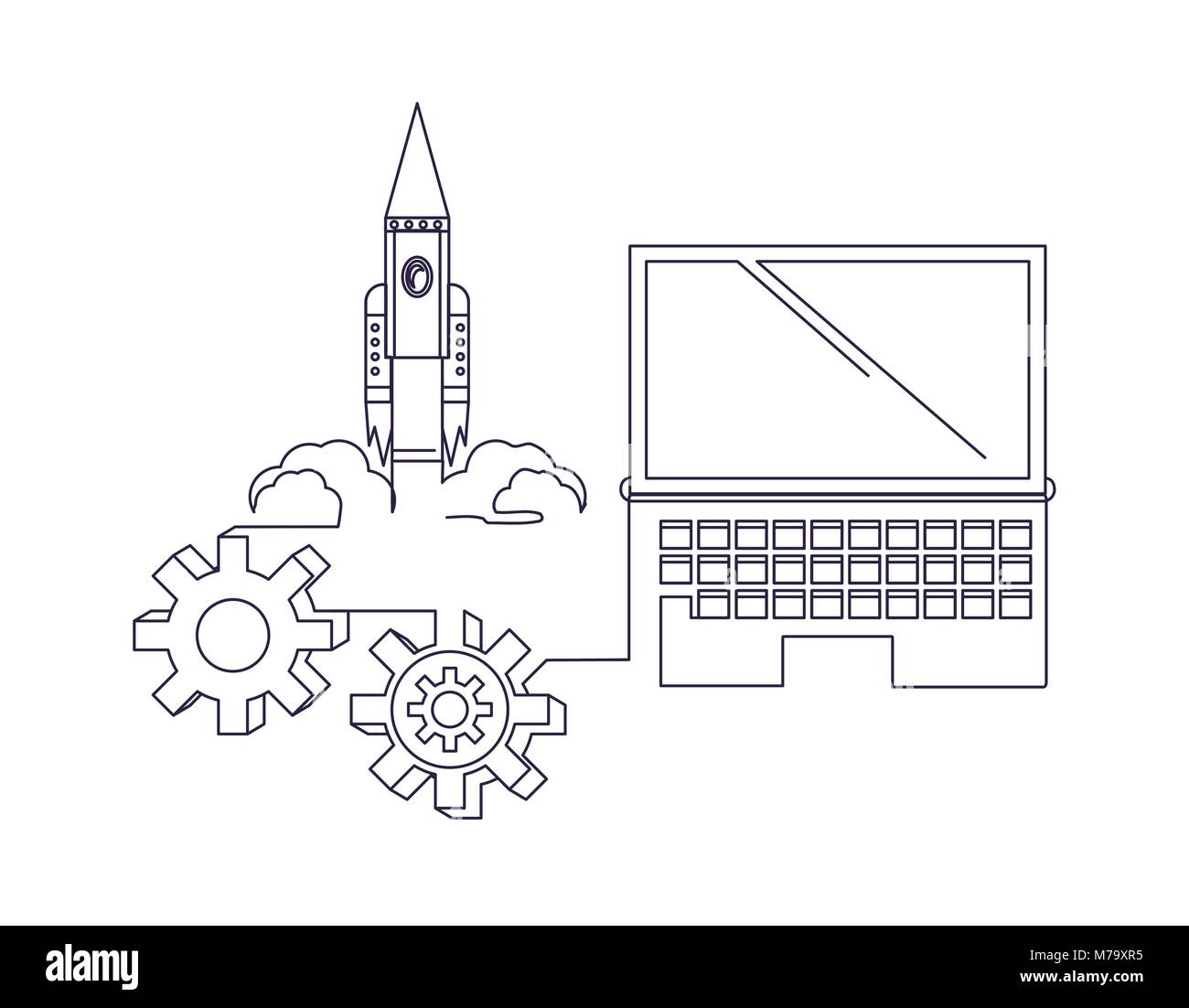 Continuos line Cut Out Stock Images & Pictures - Alamy