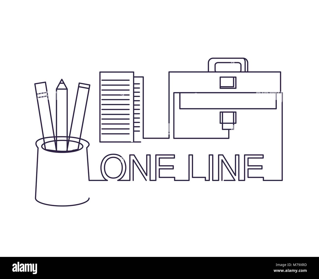 Continuos line Cut Out Stock Images & Pictures - Alamy