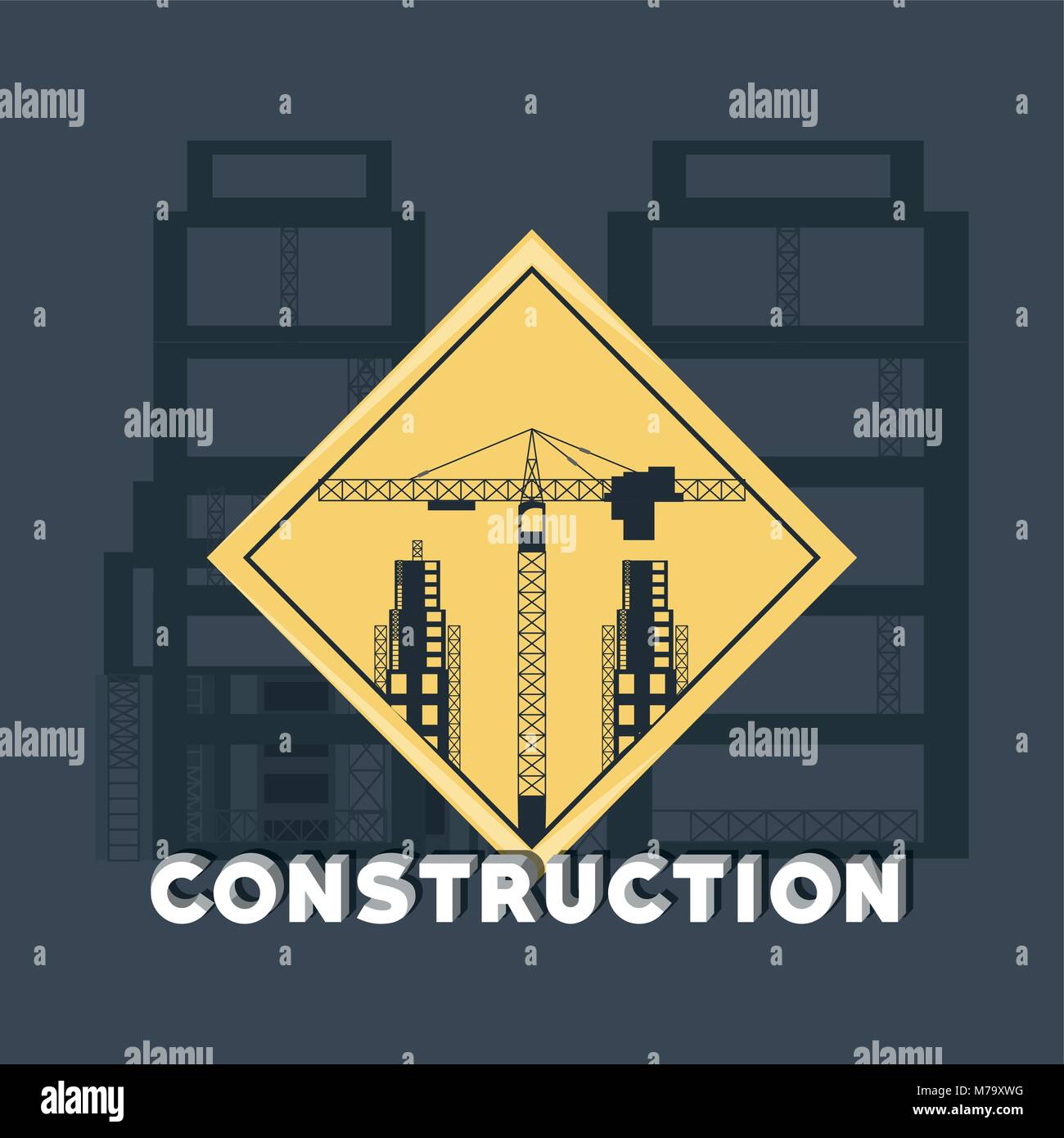 Reconstruction of buildings Stock Vector Images - Alamy