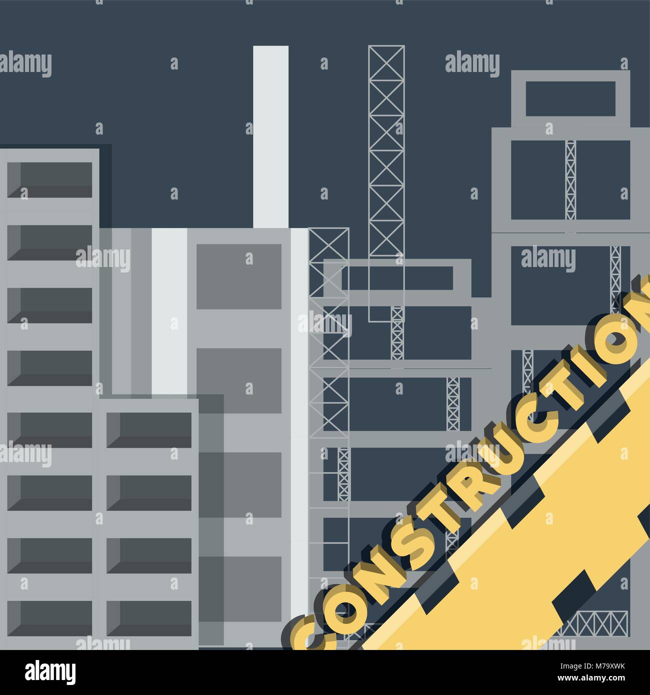 Reconstruction of buildings Stock Vector Images - Alamy