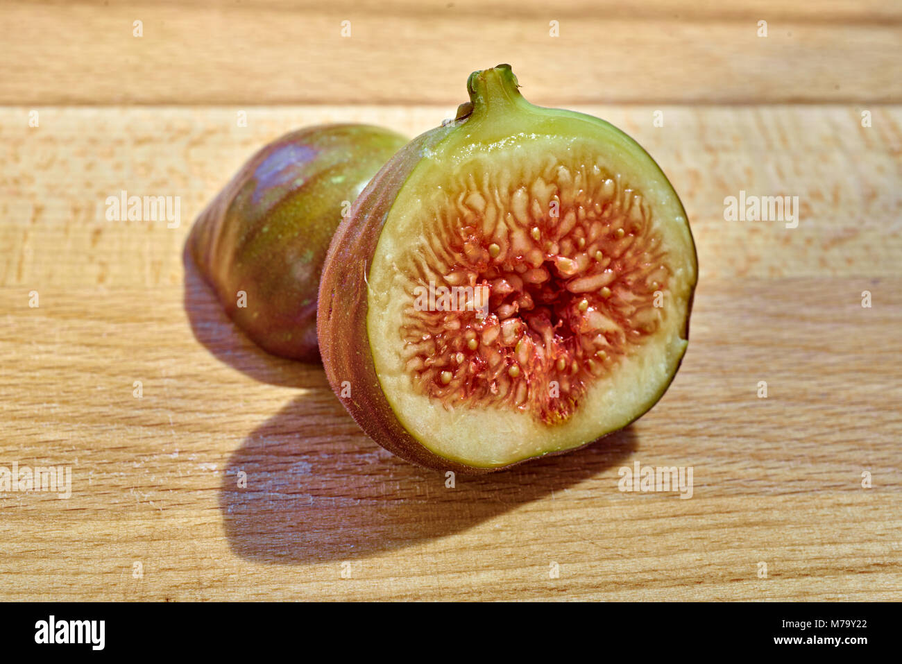 Fresh cut figs on the table, Adelaide, South Austraila Stock Photo - Alamy