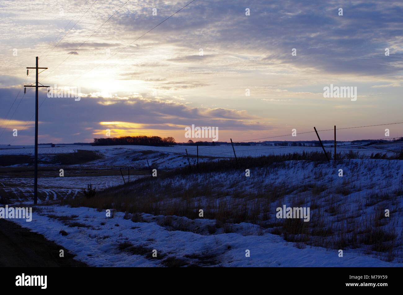 Sunrise country road in hi-res stock photography and images - Alamy