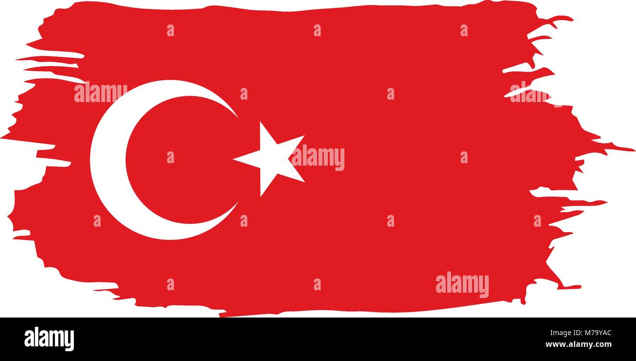 Turkey flag, vector illustration Stock Vector Image & Art - Alamy