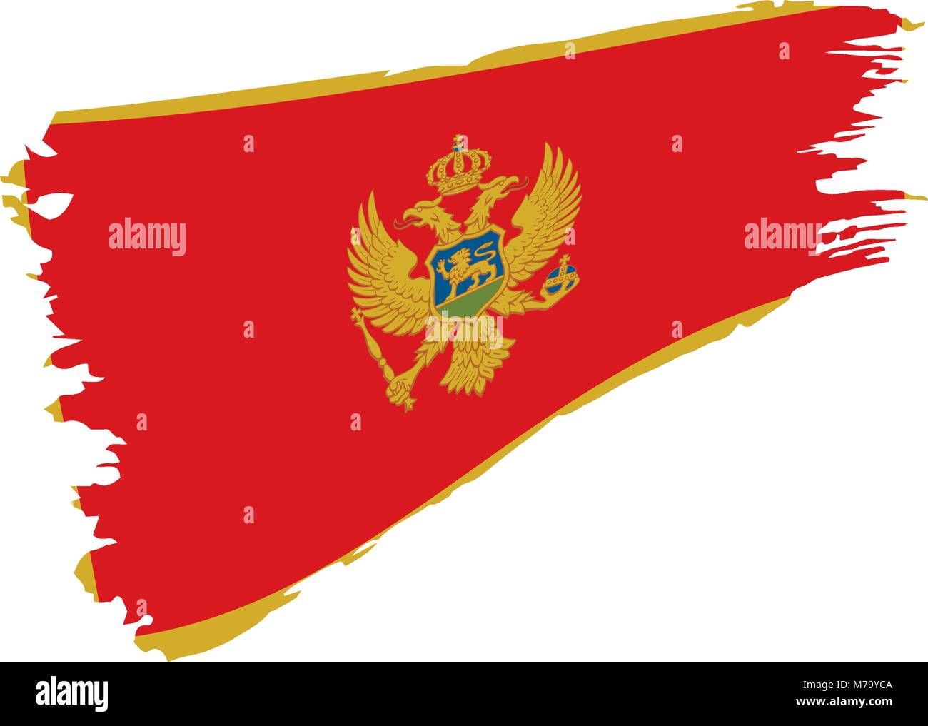 montenegro flag, vector illustration Stock Vector Image & Art - Alamy