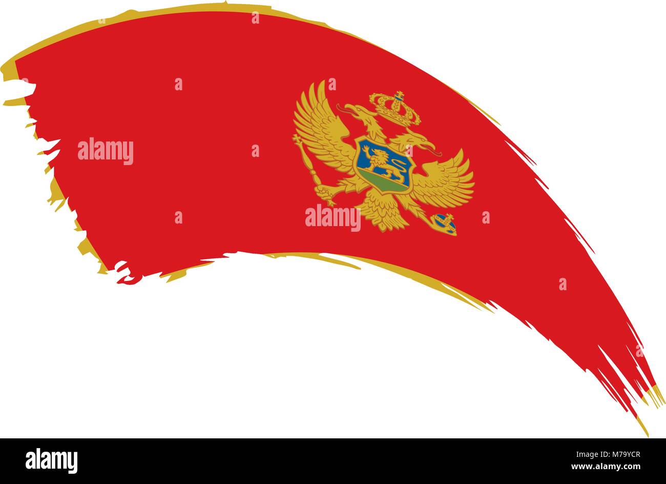 montenegro flag, vector illustration Stock Vector Image & Art - Alamy