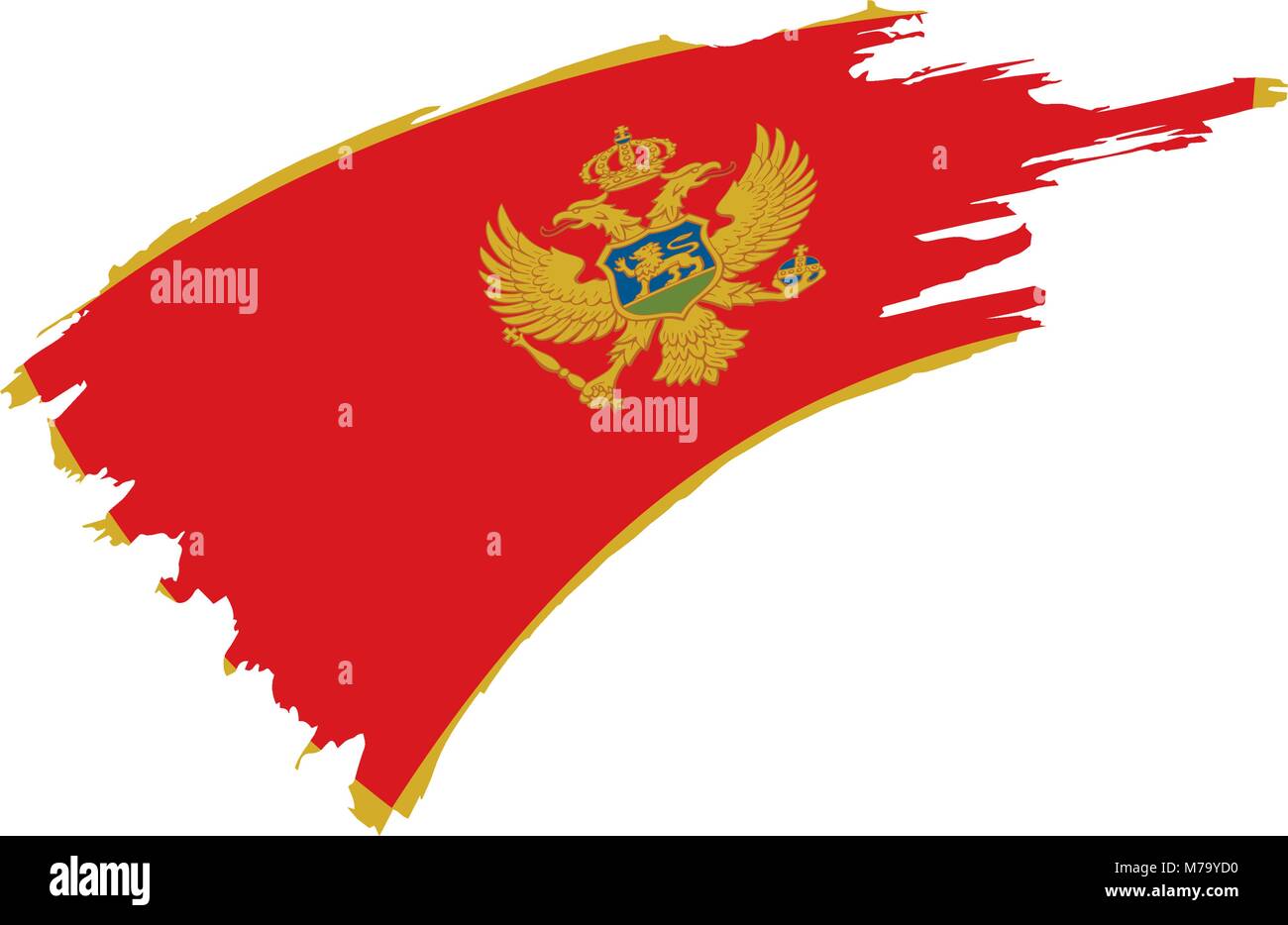 montenegro flag, vector illustration Stock Vector Image & Art - Alamy