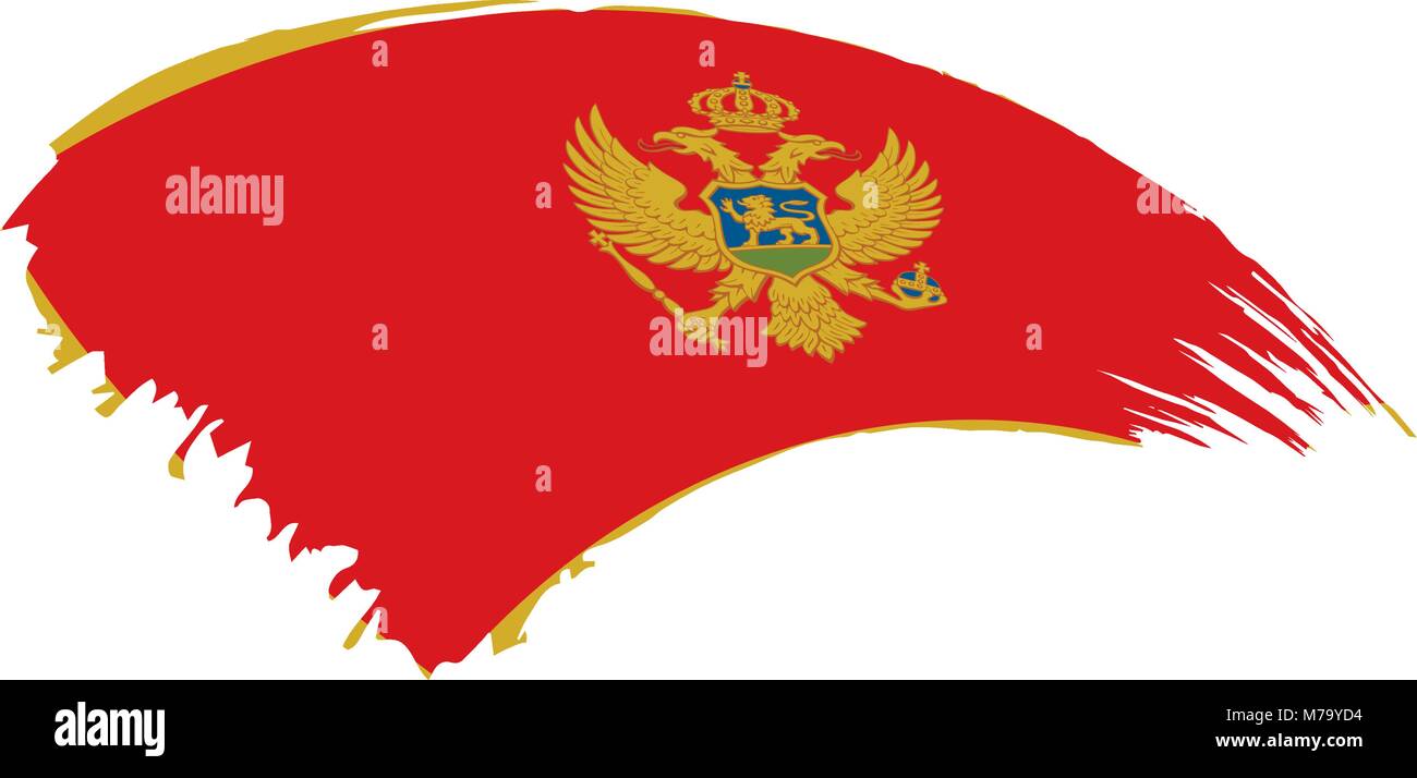 Montenegro flag vector hi-res stock photography and images - Alamy