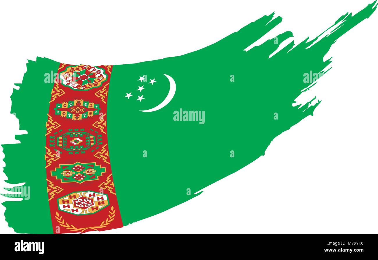 Turkmenistan Flag Vector Illustration Stock Vector Image And Art Alamy