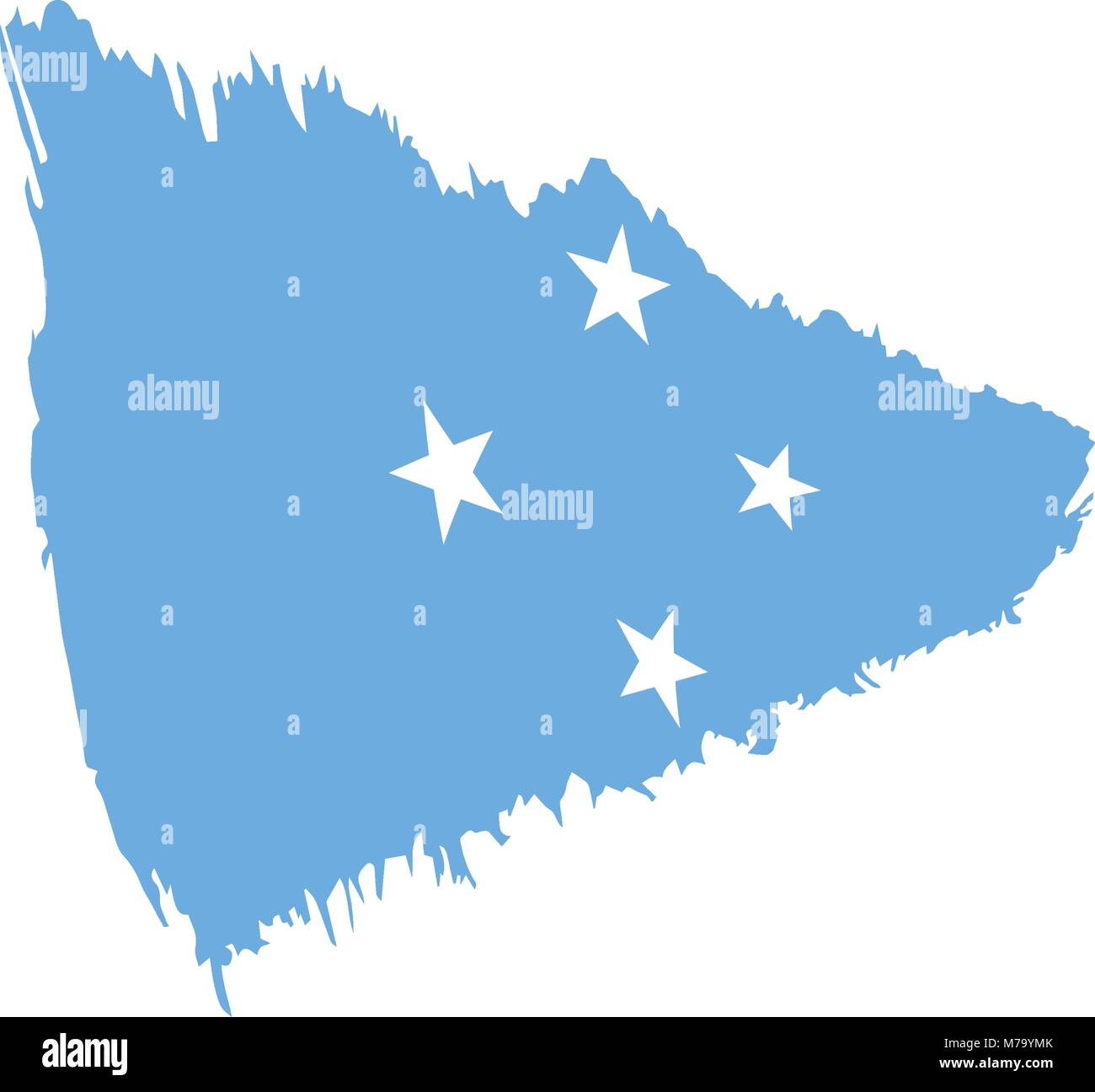 Federated States Micronesia flag Stock Vector Image & Art - Alamy