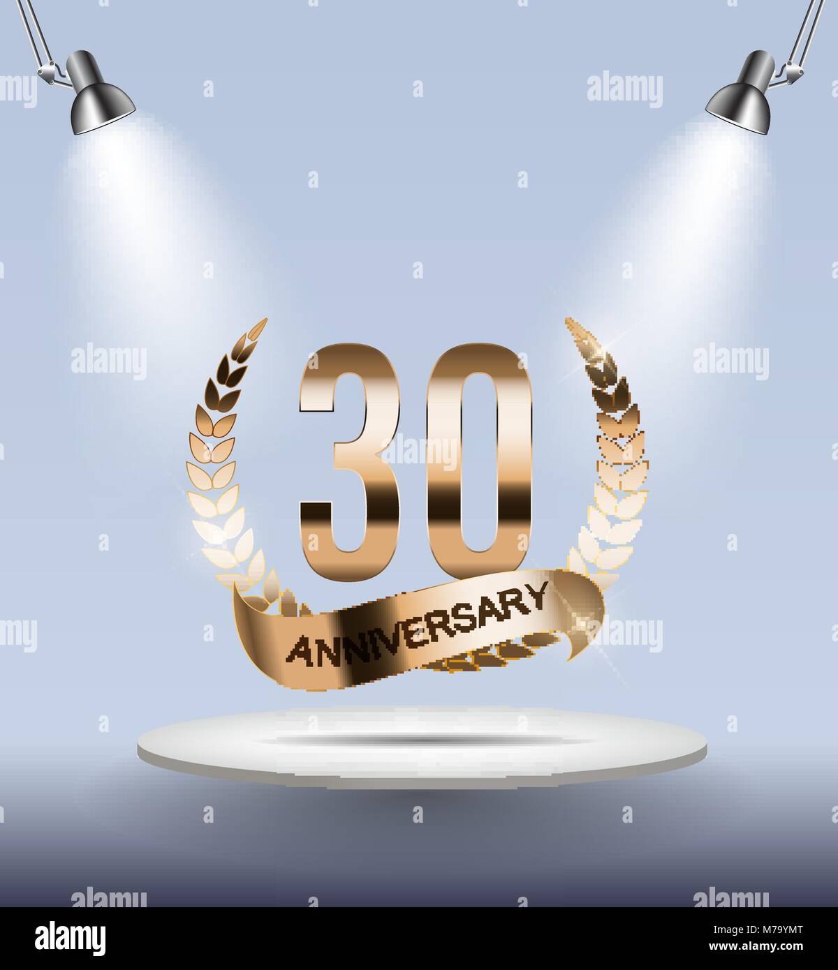 30 years birthday logo hi-res stock photography and images - Alamy