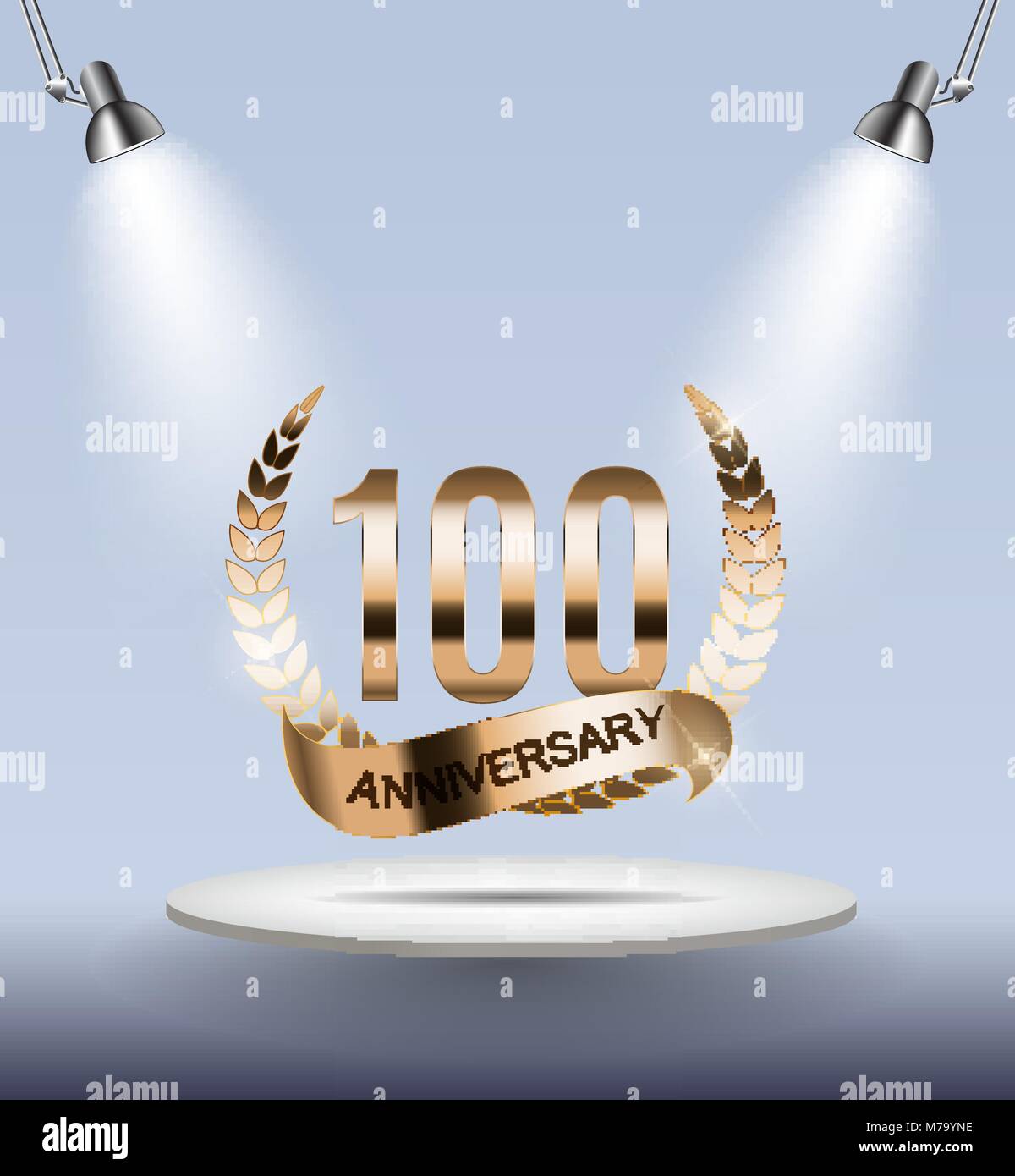 100 years logo hi-res stock photography and images - Alamy