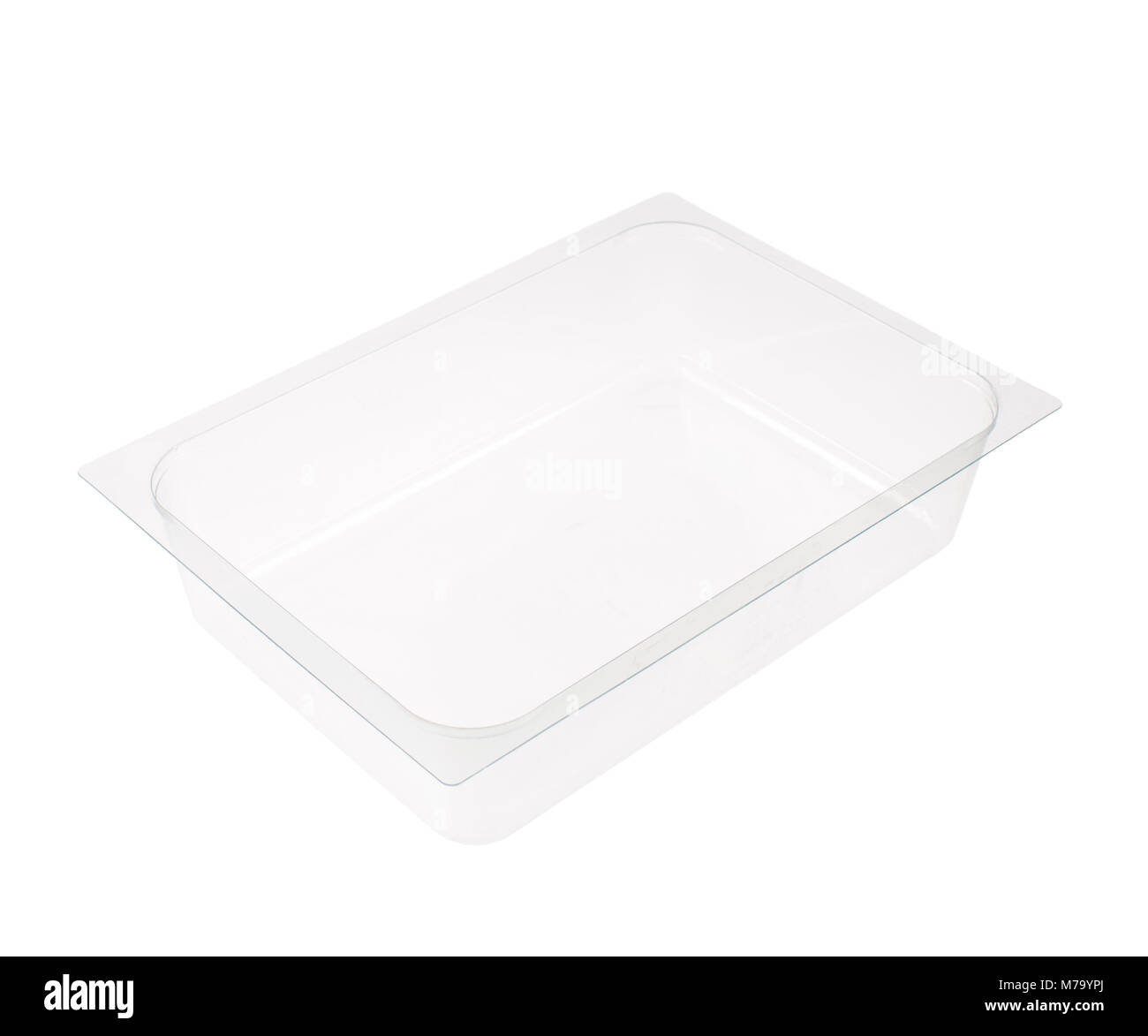 Transparent Food Tray isolated on white background Stock Photo - Alamy