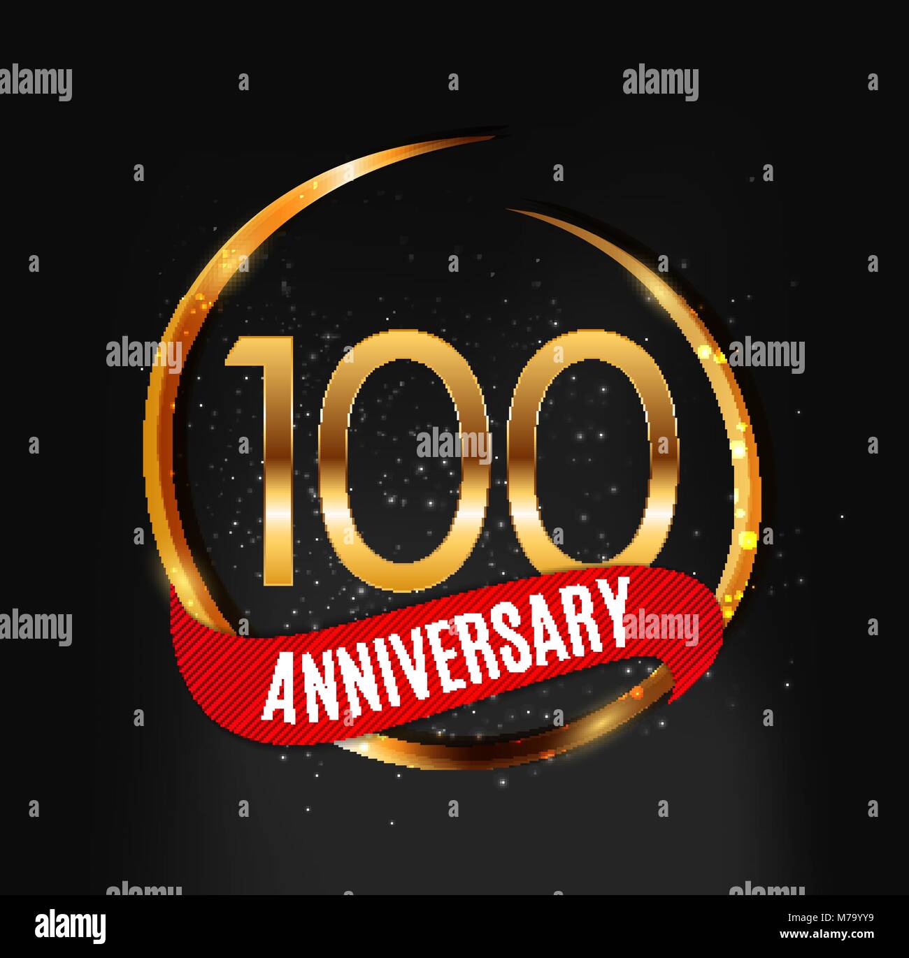 100 years celebration logo hi-res stock photography and images - Alamy