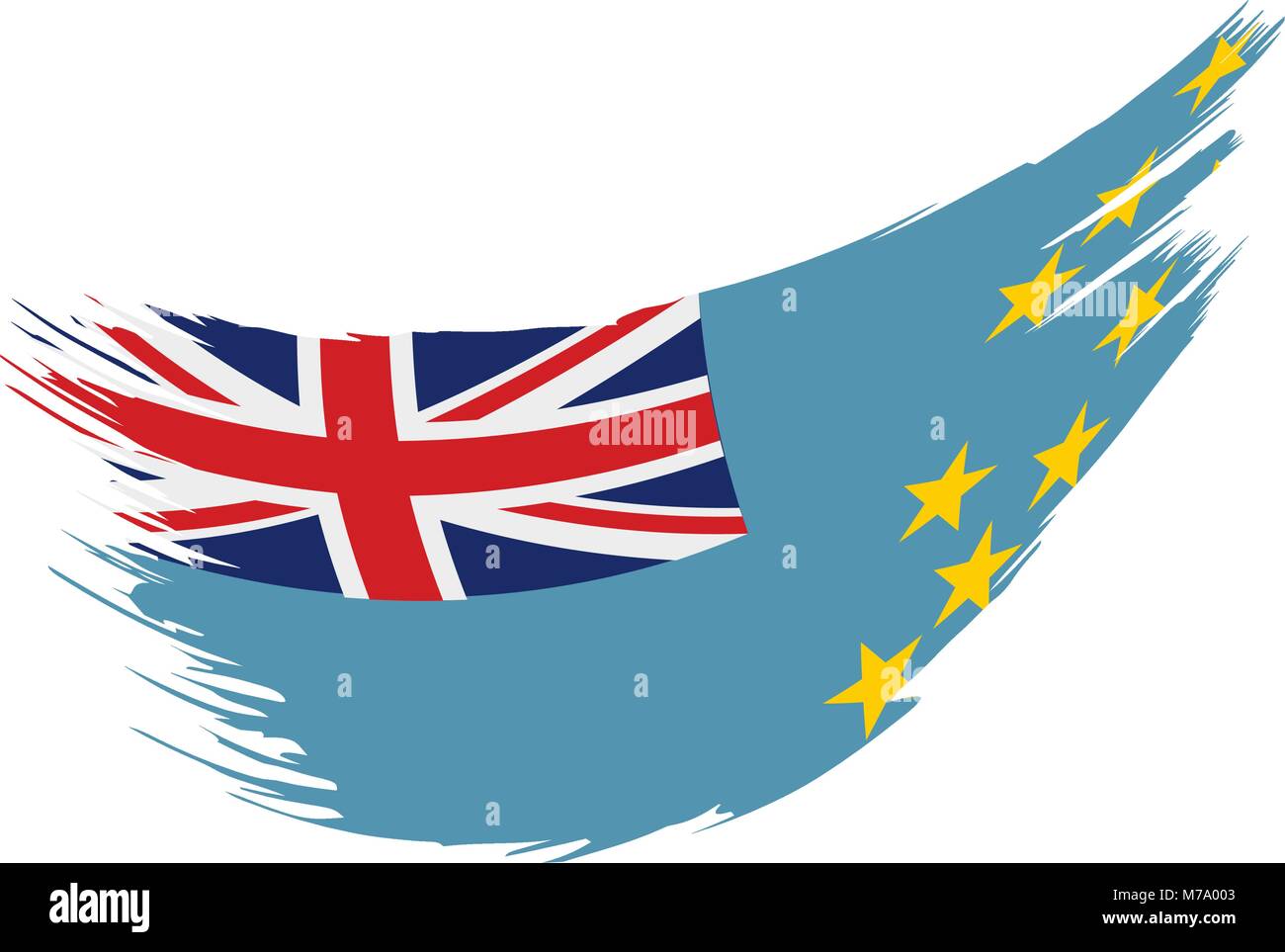 Tuvalu flag, vector illustration Stock Vector Image & Art - Alamy