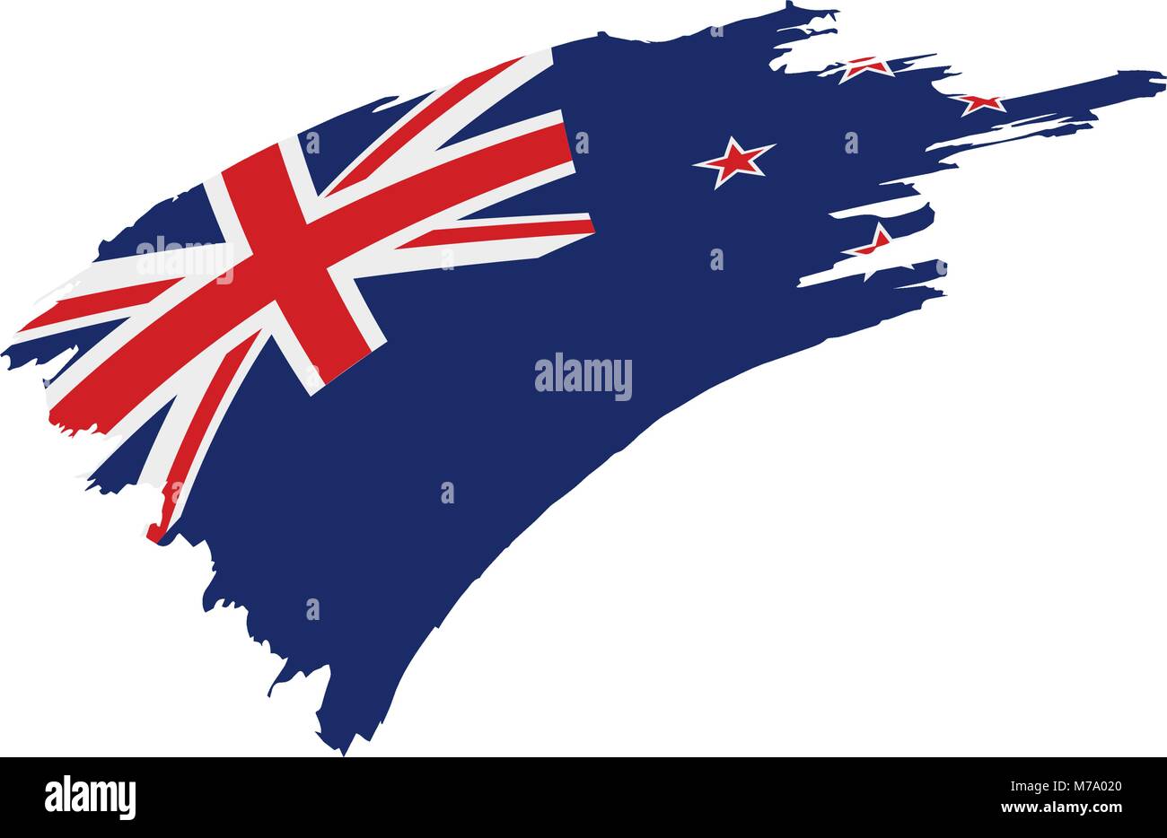 New Zealand flag, vector illustration Stock Vector Image & Art - Alamy