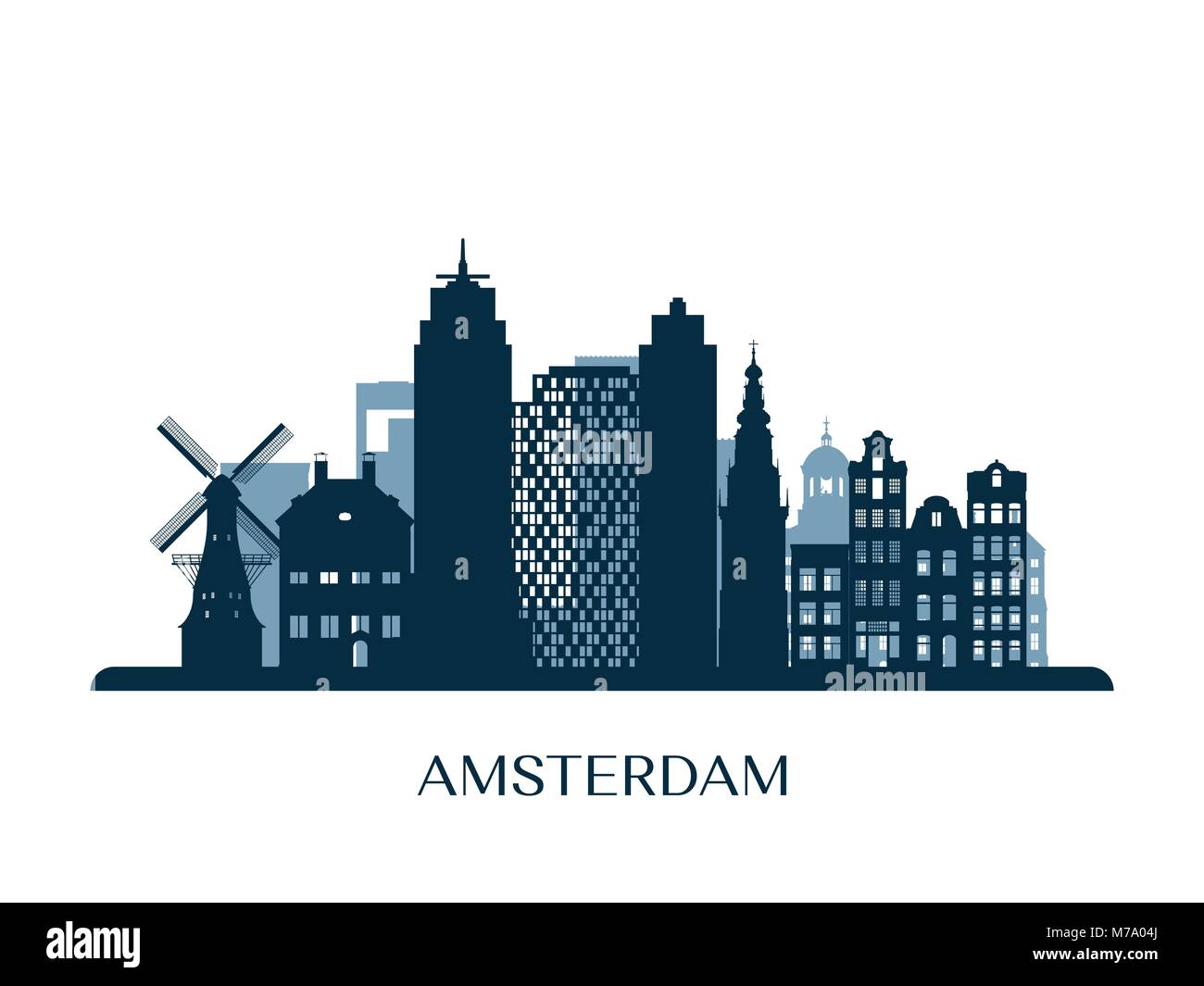 Amsterdam city typography design Stock Vector Images - Alamy