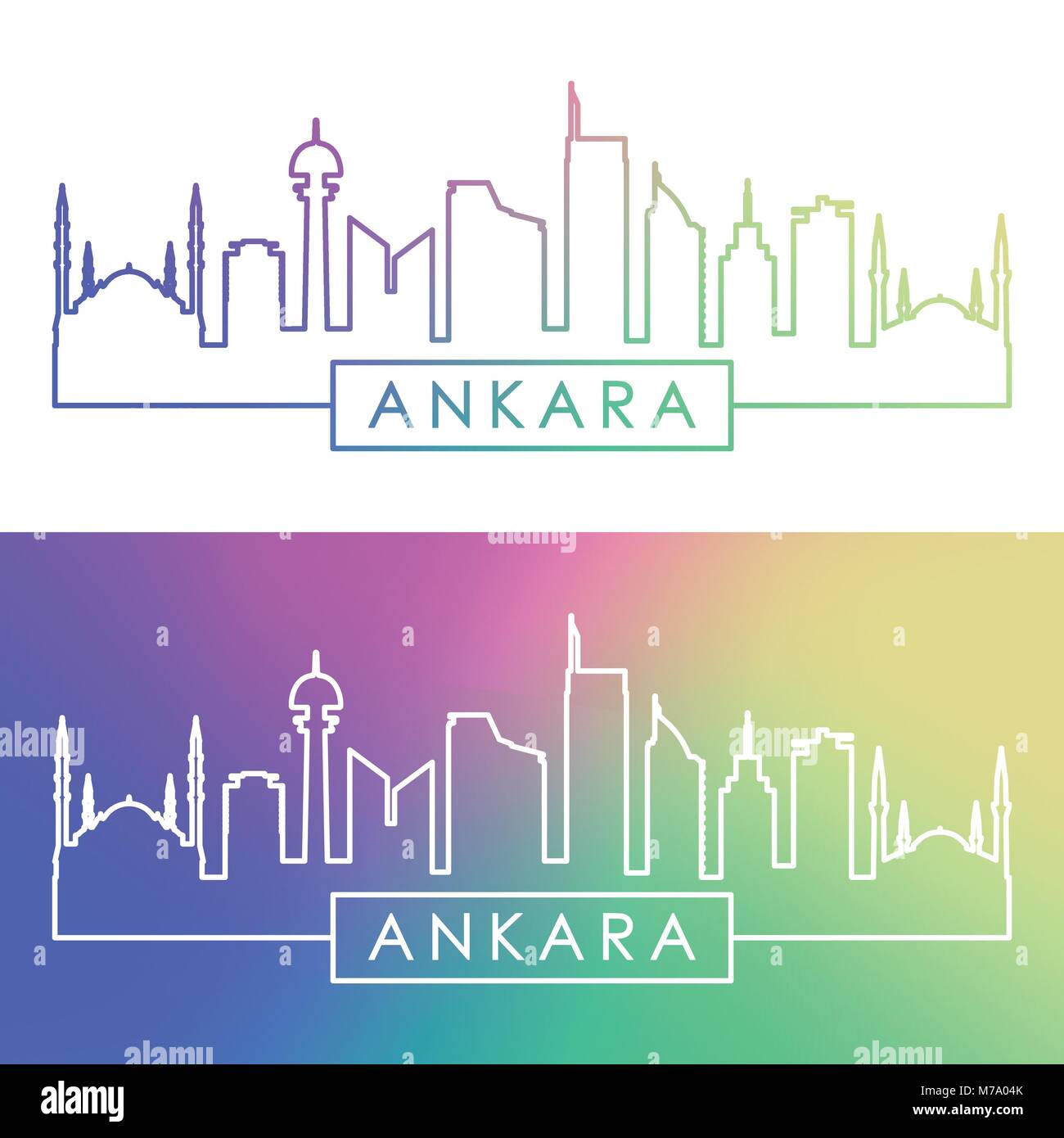 Ankara city view Stock Vector Images - Alamy